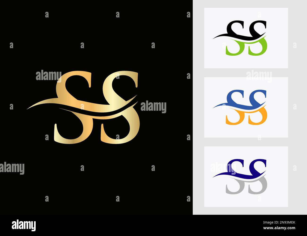 Ss logo design hi-res stock photography and images - Alamy