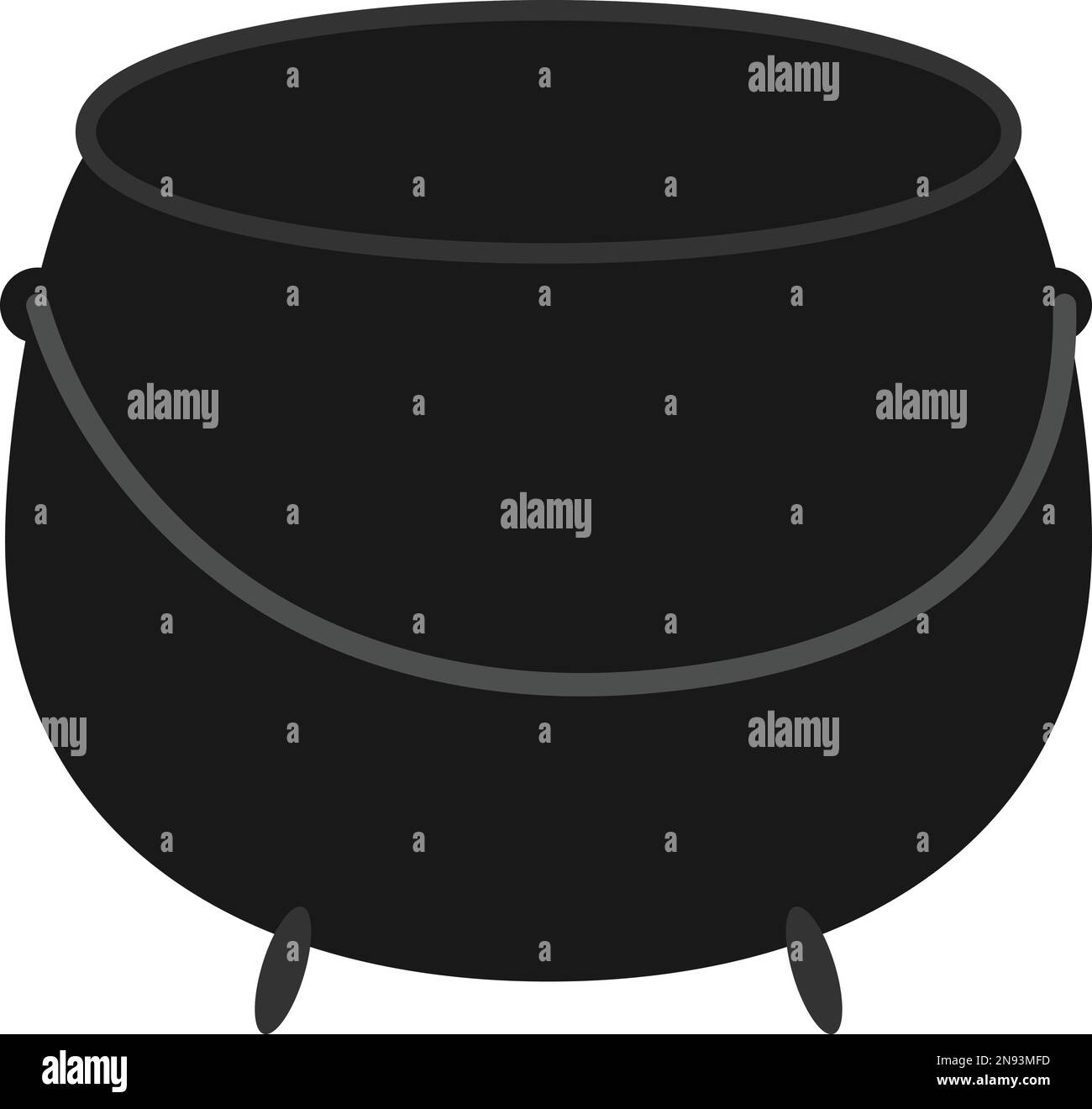 empty black pot vector image or clipart Stock Vector Image & Art - Alamy