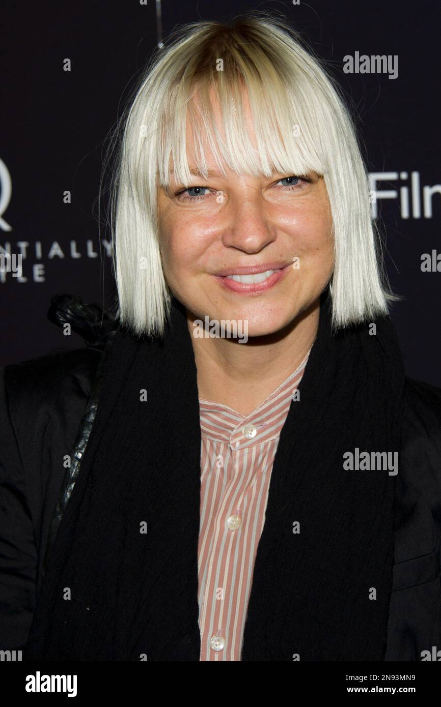 Sia attends the "Liberal Arts" premiere in New York on Monday, Sept. 10 ...