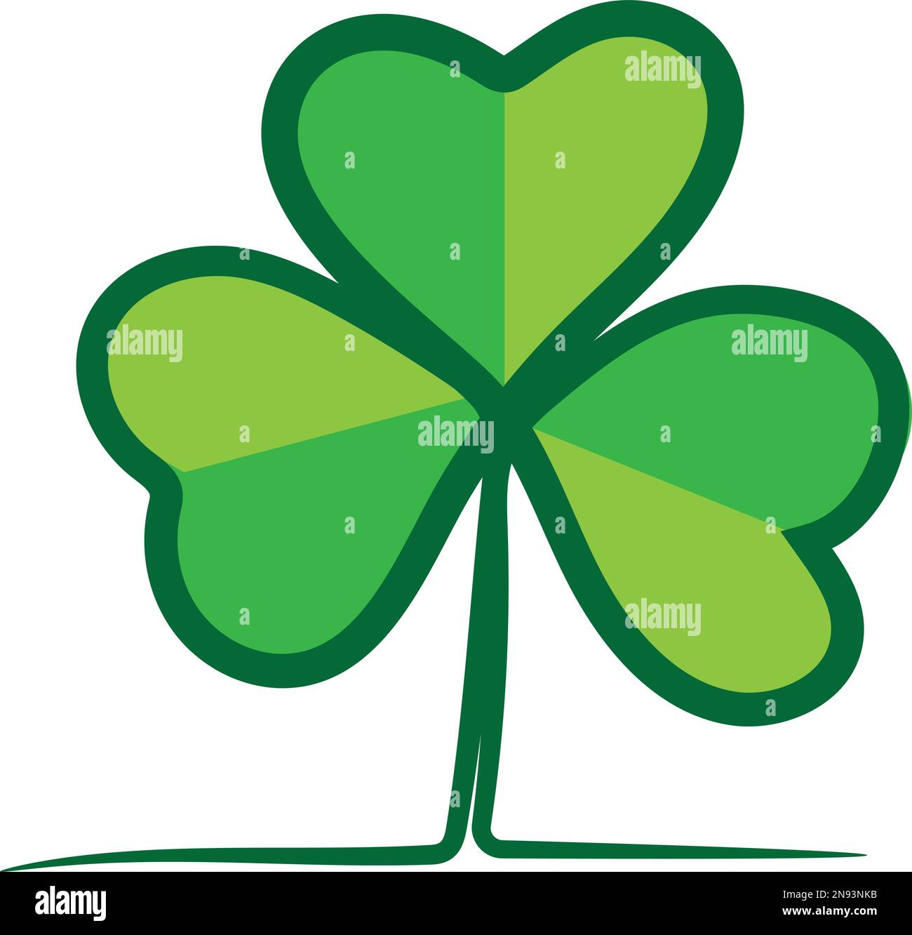 Clover leaf vector image or clipart Stock Vector Image & Art - Alamy