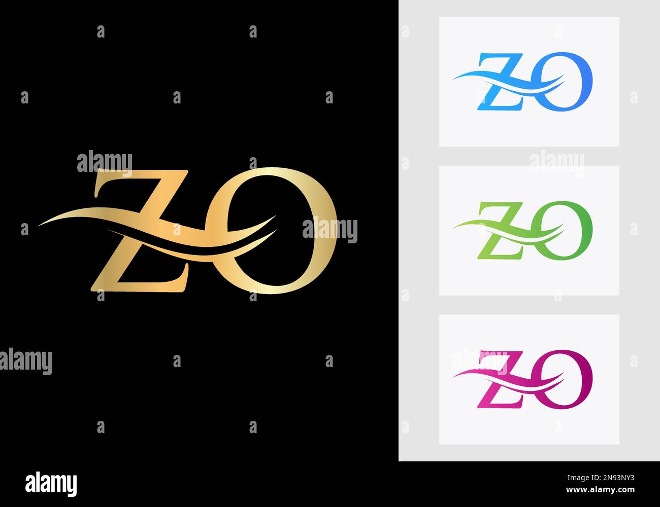Zo logo design hi-res stock photography and images - Alamy