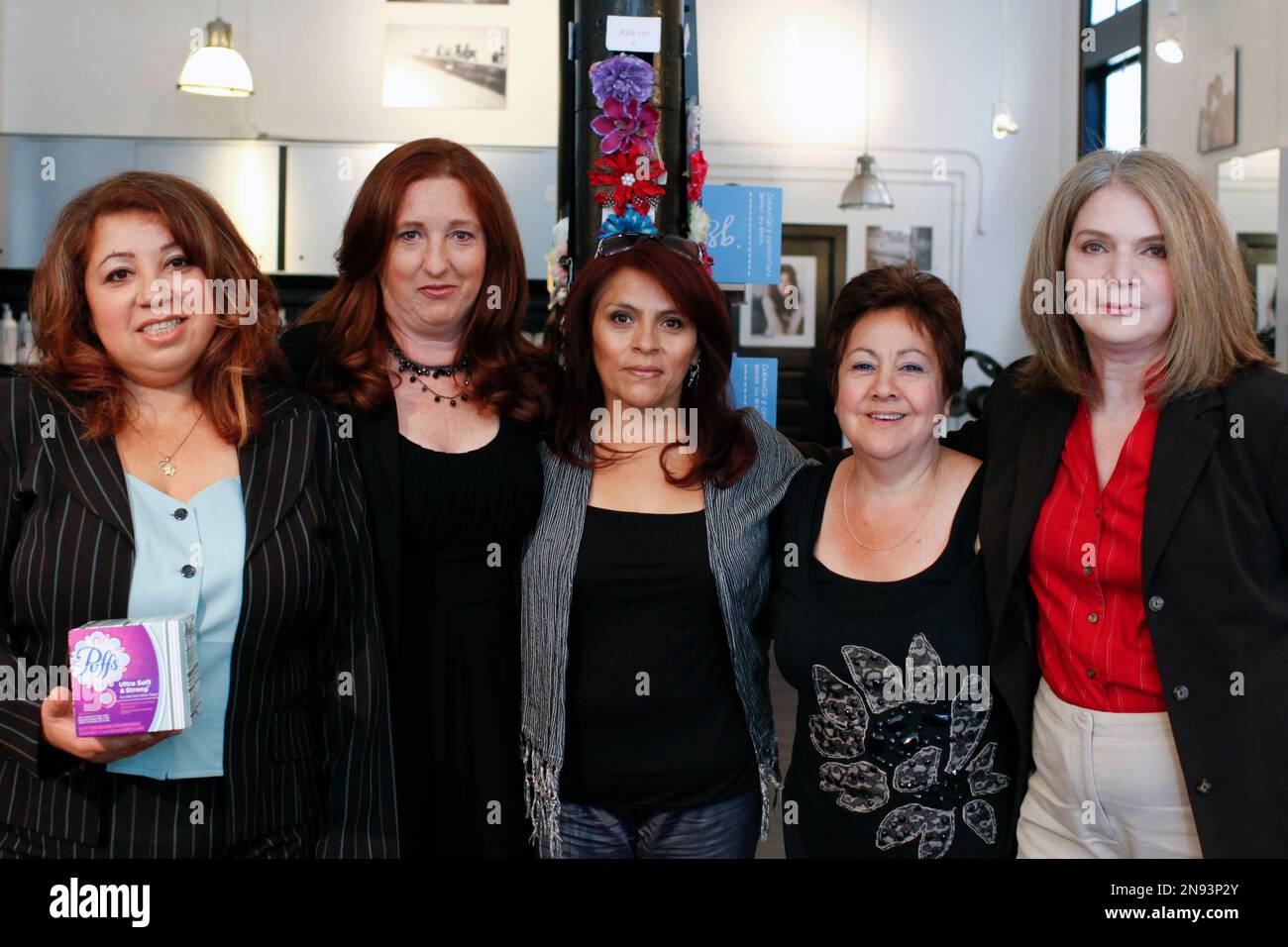 IMAGE DISTRIBUTED FOR PUFFS-Women at the Dress for Success "Best Face ...