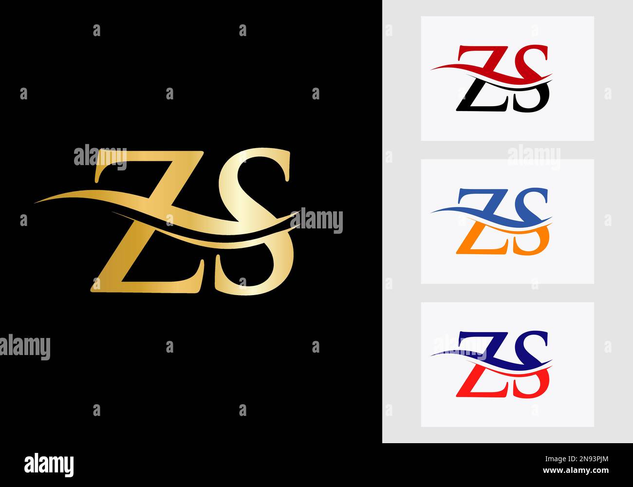 Zs logo design hi-res stock photography and images - Alamy