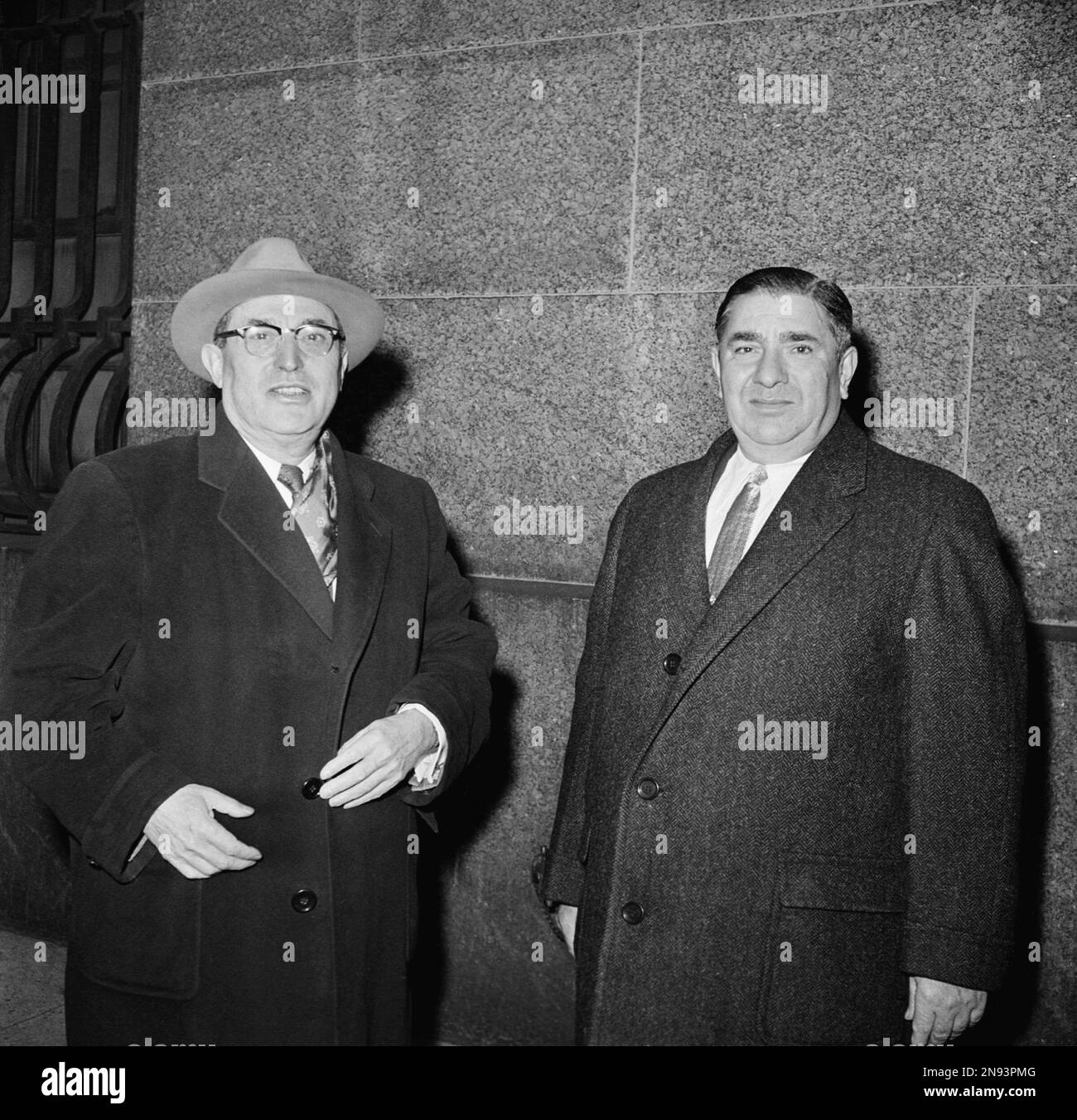Joseph Profaci, left, and Joseph Magliocco, arrive at Federal ...