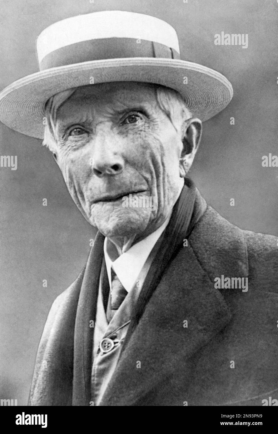 John D. Rockefeller Sr. shown in an undated photo. (AP Photo Stock ...