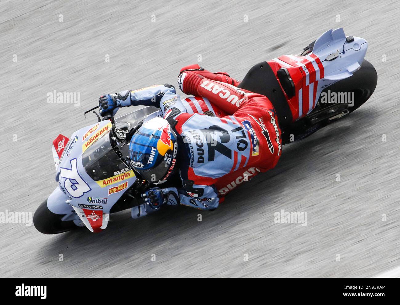 Spanish rider Alex Marquez of Gresini Racing MotoGP in action during ...
