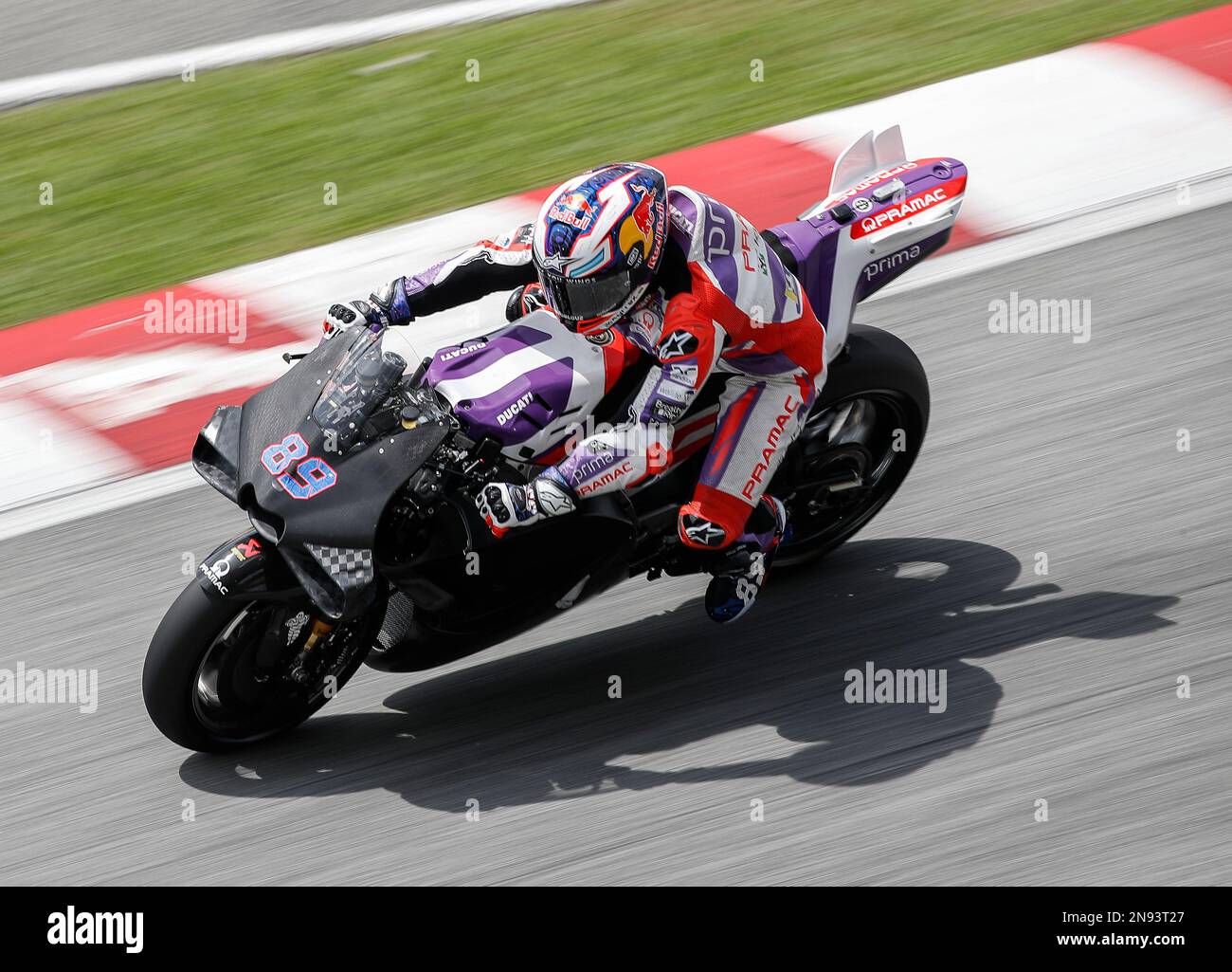 Spanish rider Jorge Martin of Prima Pramac Racing in action during the ...