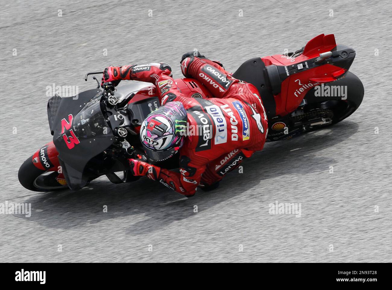 Italian rider Enea Bastianini of Ducati Lenovo Team in action during ...
