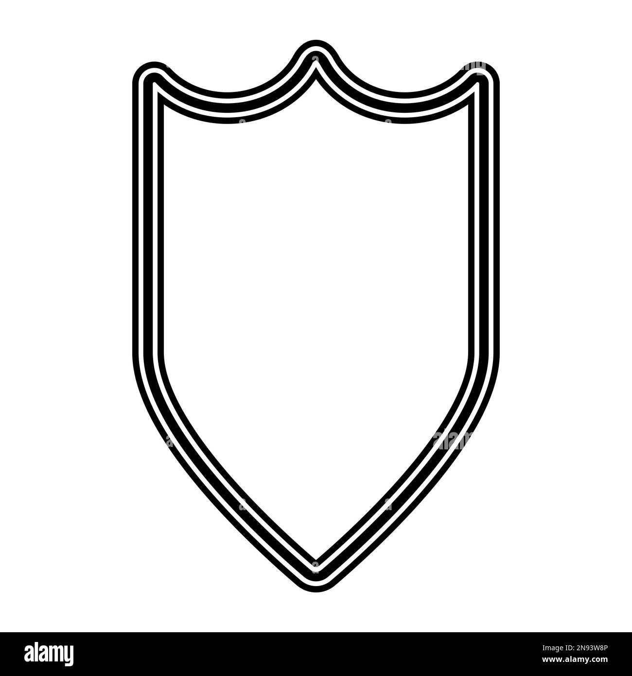 Shield emblem Black and White Stock Photos & Images - Alamy