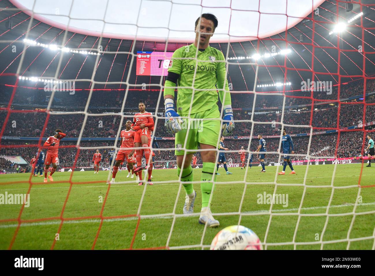 Munich, Germany. 11th Feb, 2023. Manuel RIEMANN (goalwart BO) gets the ...