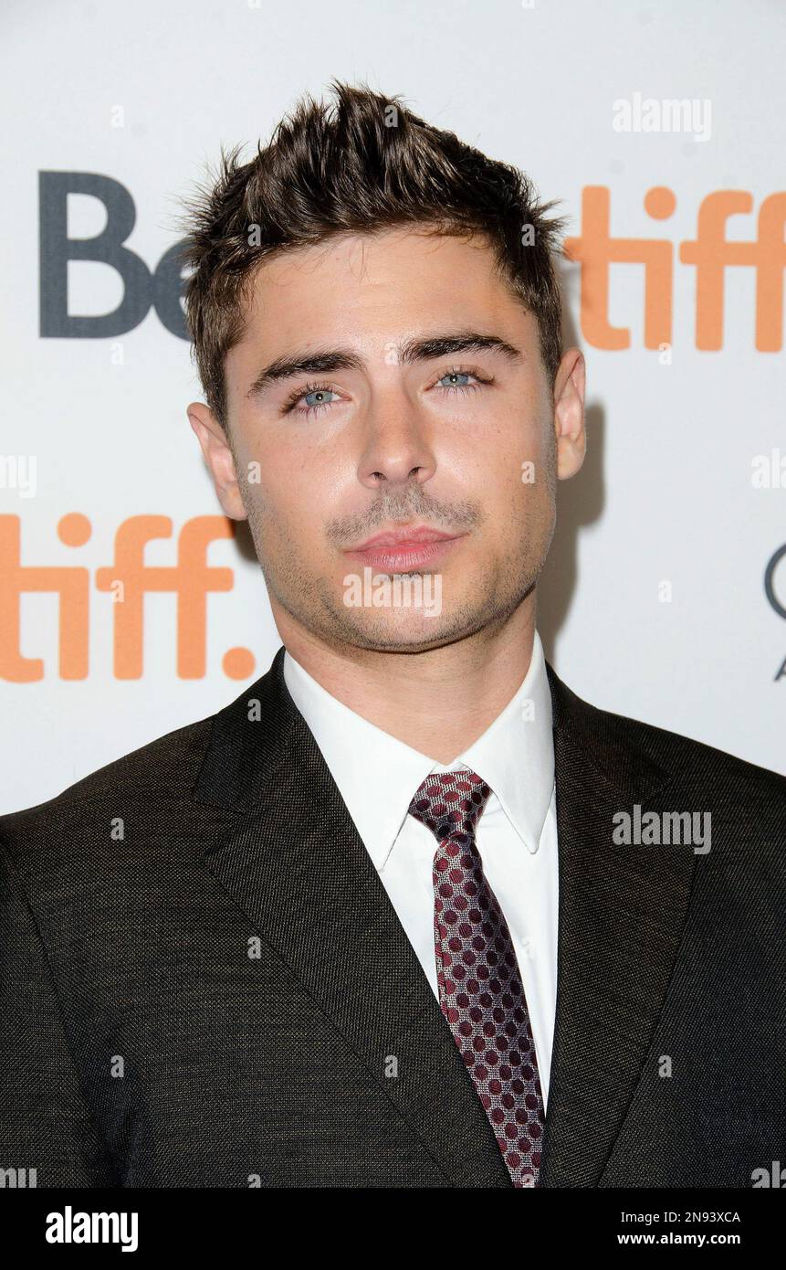 Actor Zac Efron attends the "At Any Price" premiere during the Toronto ...