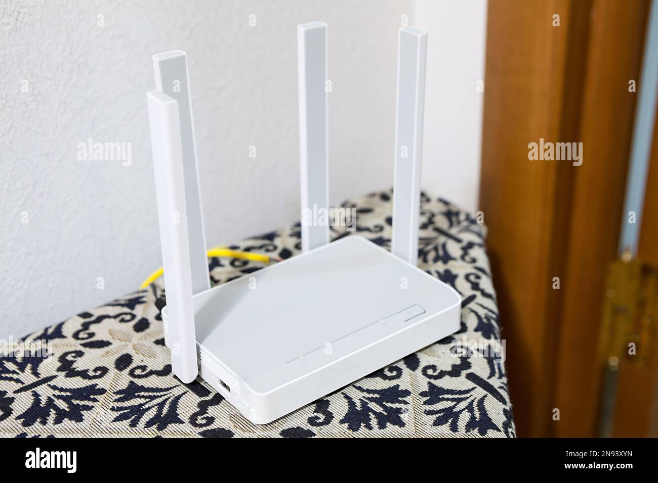 Home dual-band router is in the apartment Stock Photo - Alamy