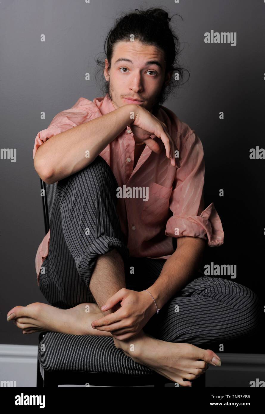 Ezra Miller, a cast member in "The Perks of Being a Wallflower," poses ...