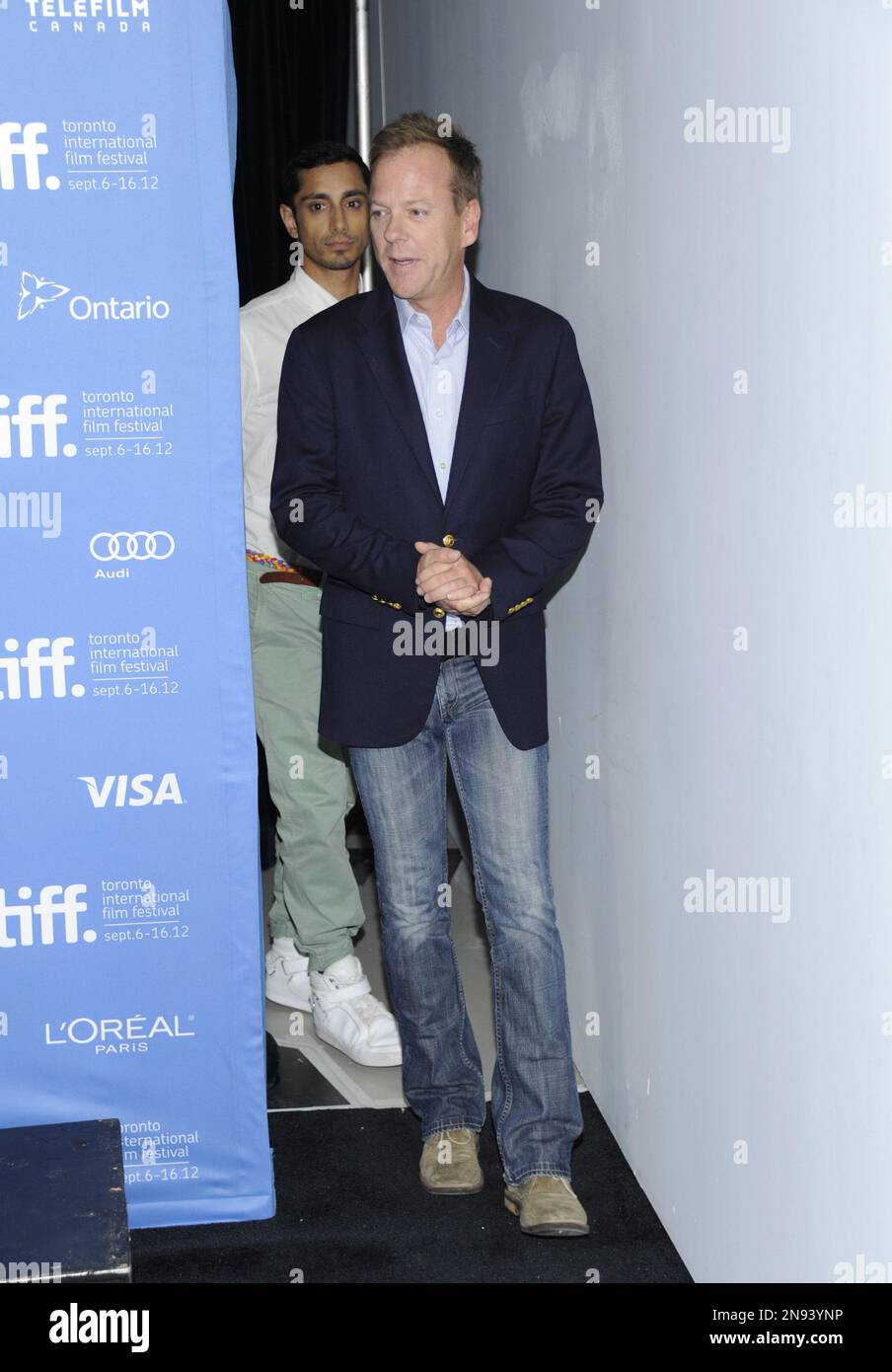 Actor Kiefer Sutherland participates in a photo call and press ...