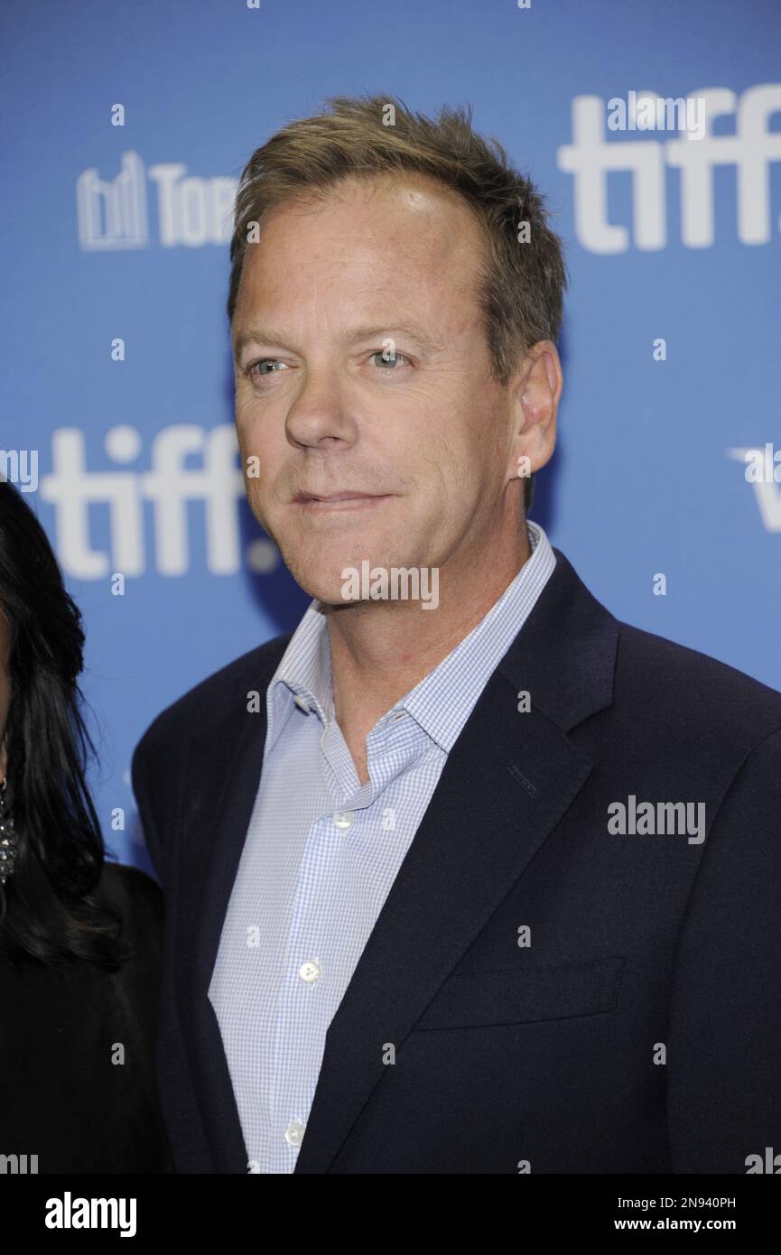 Actor Kiefer Sutherland participates in a photo call and press ...