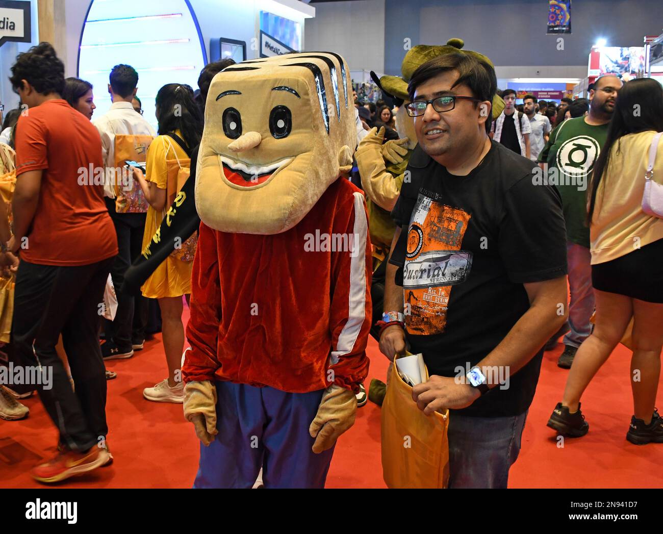 Mumbai, India. 11th Feb, 2023. A cosplayer dressed as Suppandi, a ...
