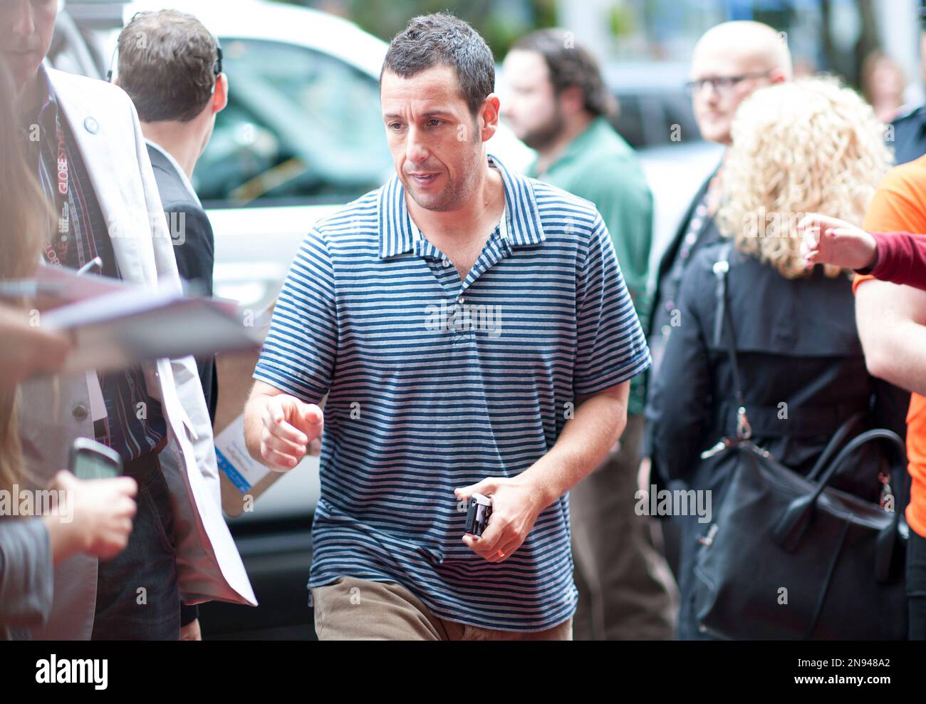 Actor Adam Sandler attends the "Hotel Transylvania" premiere during the ...