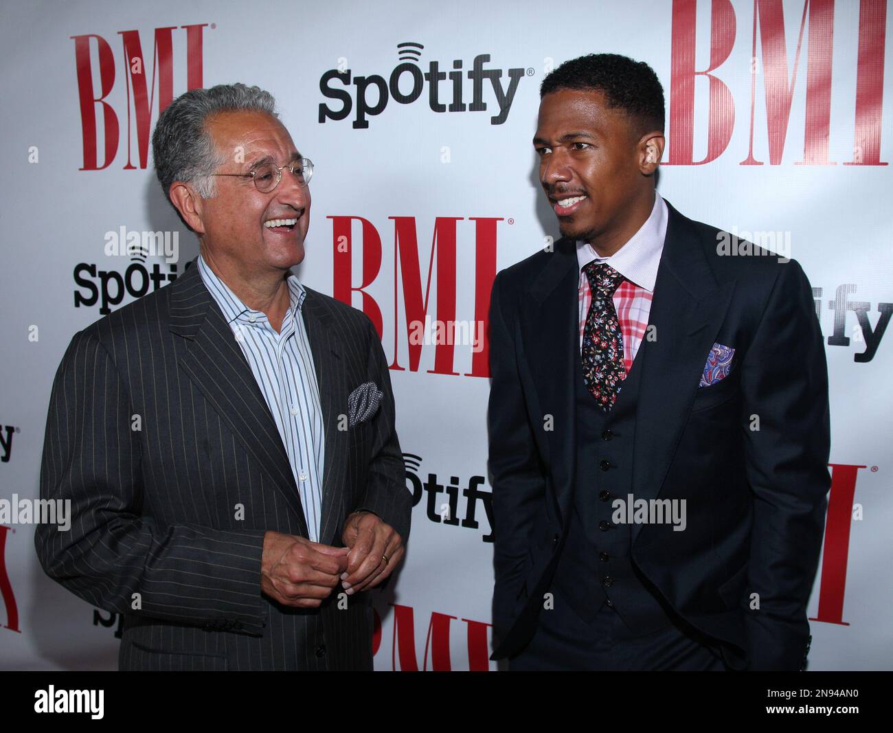 Del Bryant, BMI President & CEO and Nick Cannon arrive at the BMI Urban ...