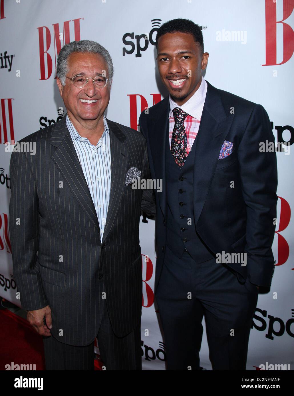 Del Bryant, BMI President & CEO and Nick Cannon arrive at the BMI Urban ...