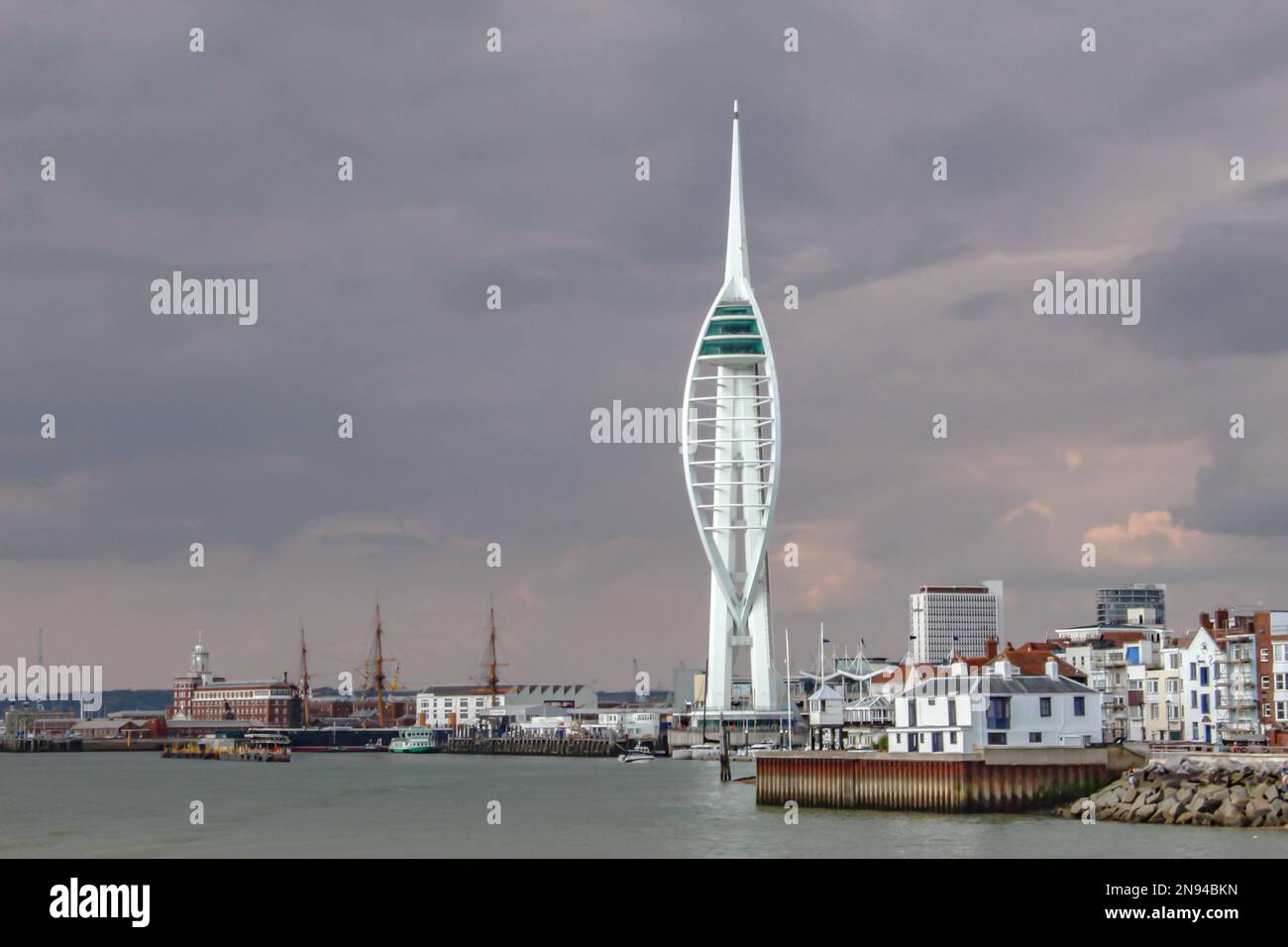 Spinnaker building in Portsmouth.Portsmouth is a port and city in the ...