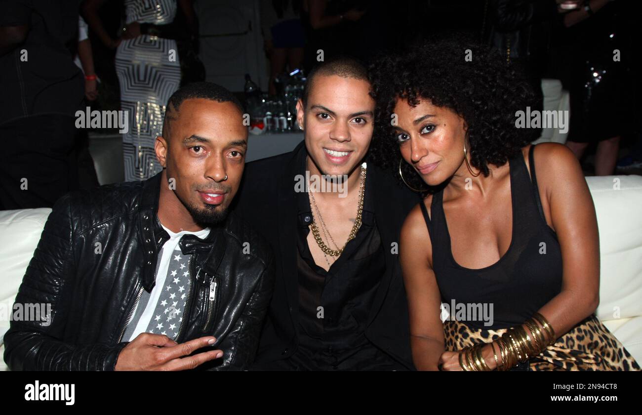Dallas Austin, Evan Ross and Tracee Ellis Ross pose inside the House of ...