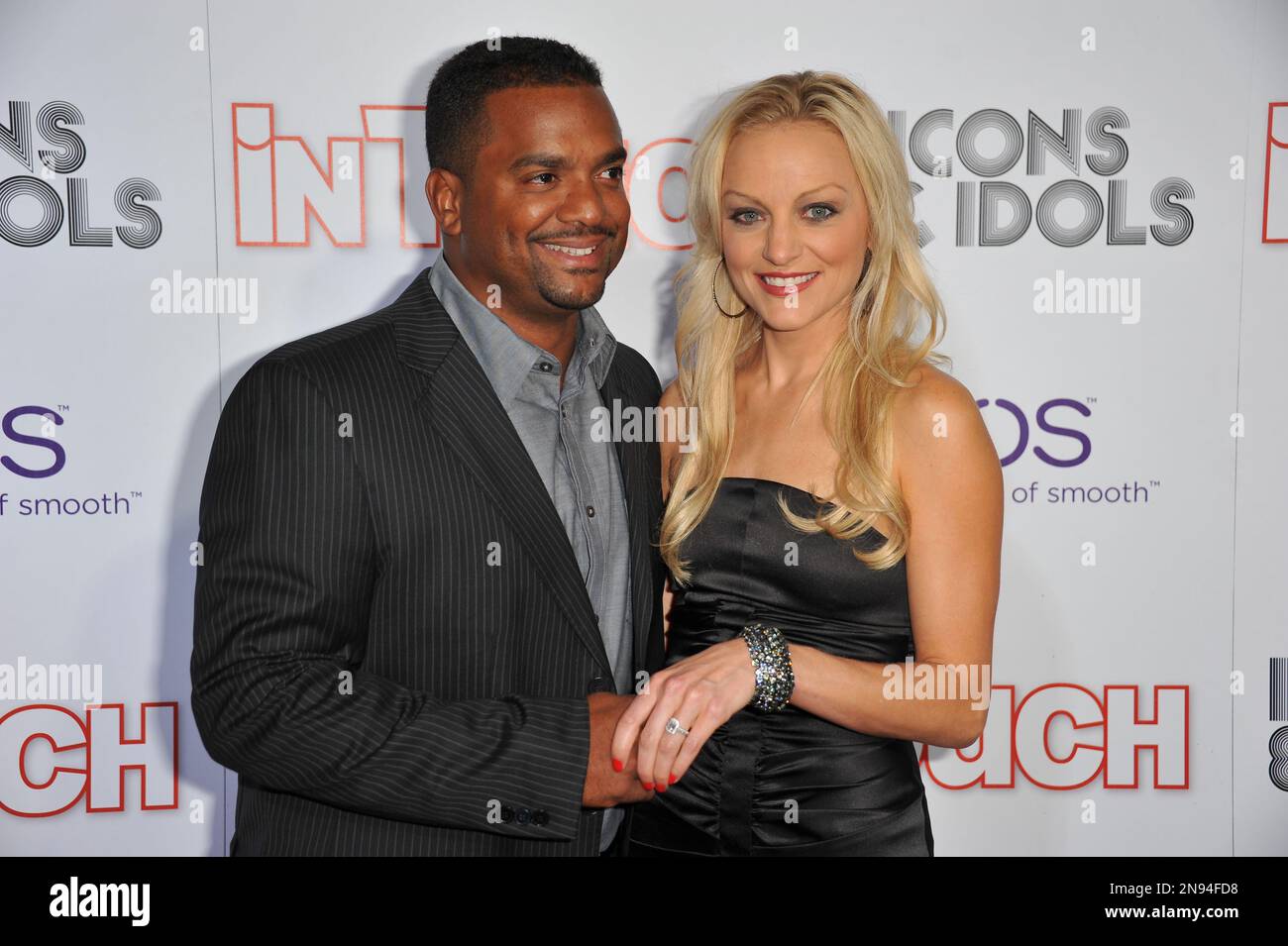 Alfonso Ribeiro, left and Angela Unkrich attend InTouch Icons and Idols ...