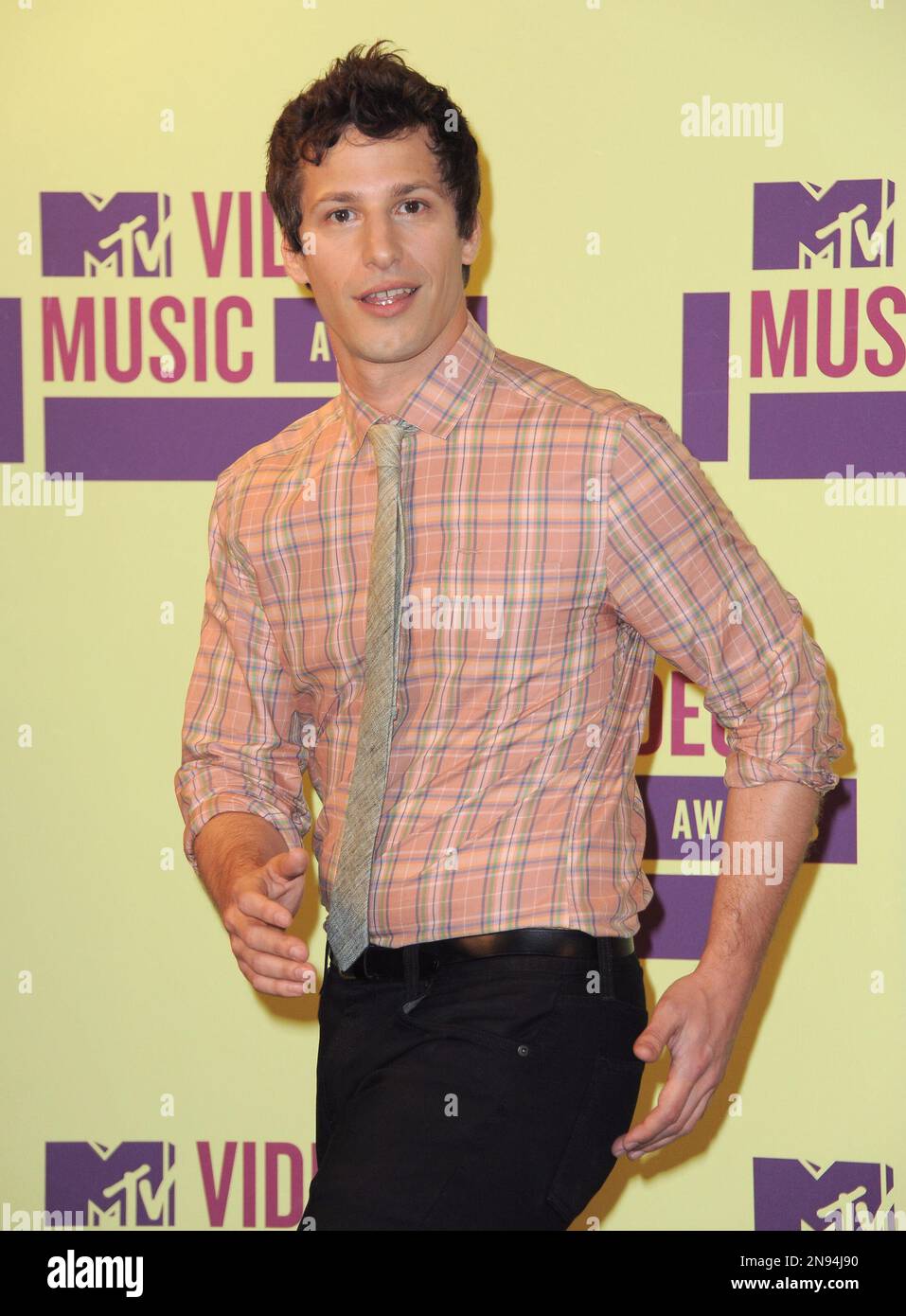 Andy Samberg backstage at the MTV Video Music Awards on Thursday, Sept ...