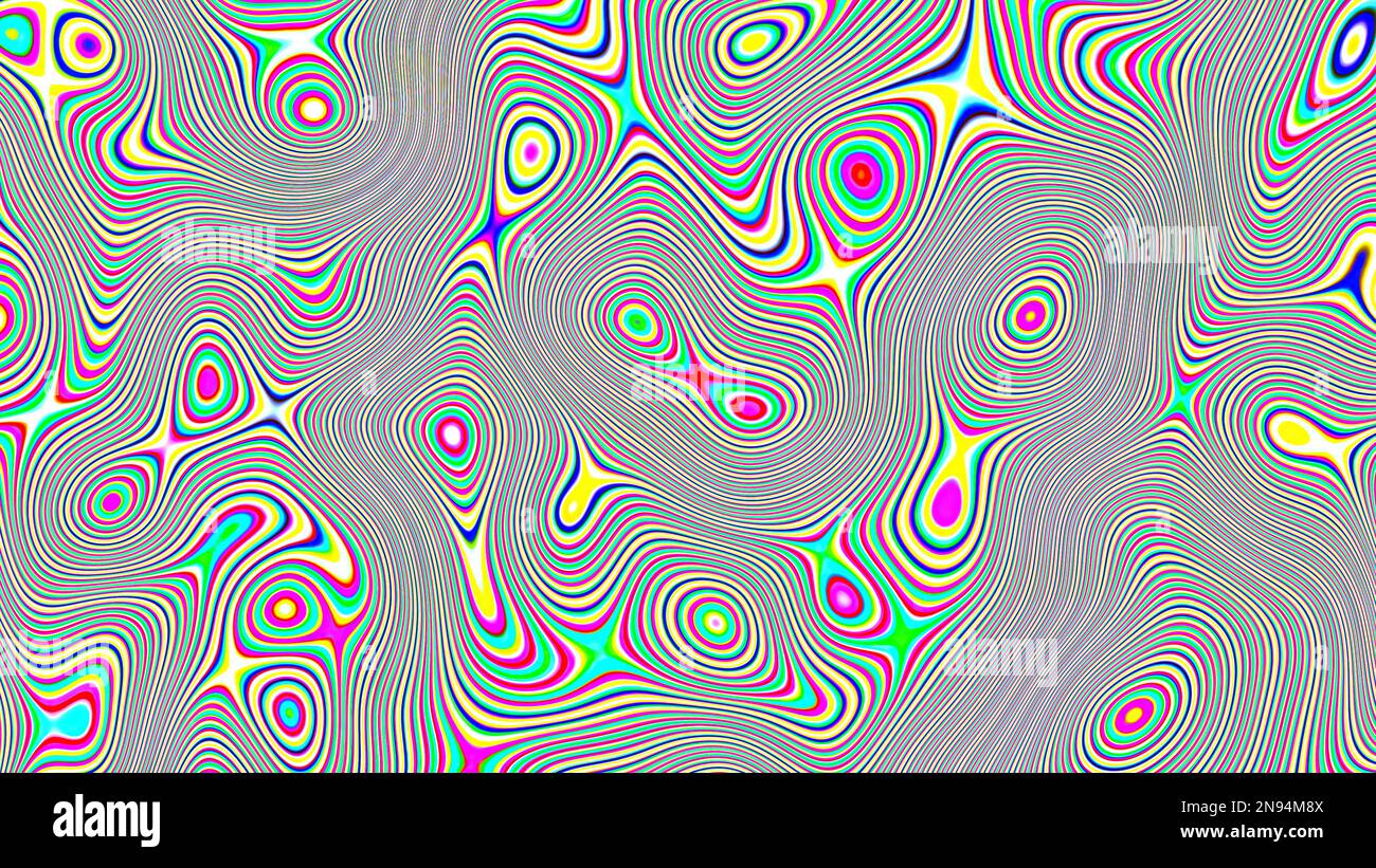 3d illustration colordul water pattern, texture. abstract chaotic pop ...