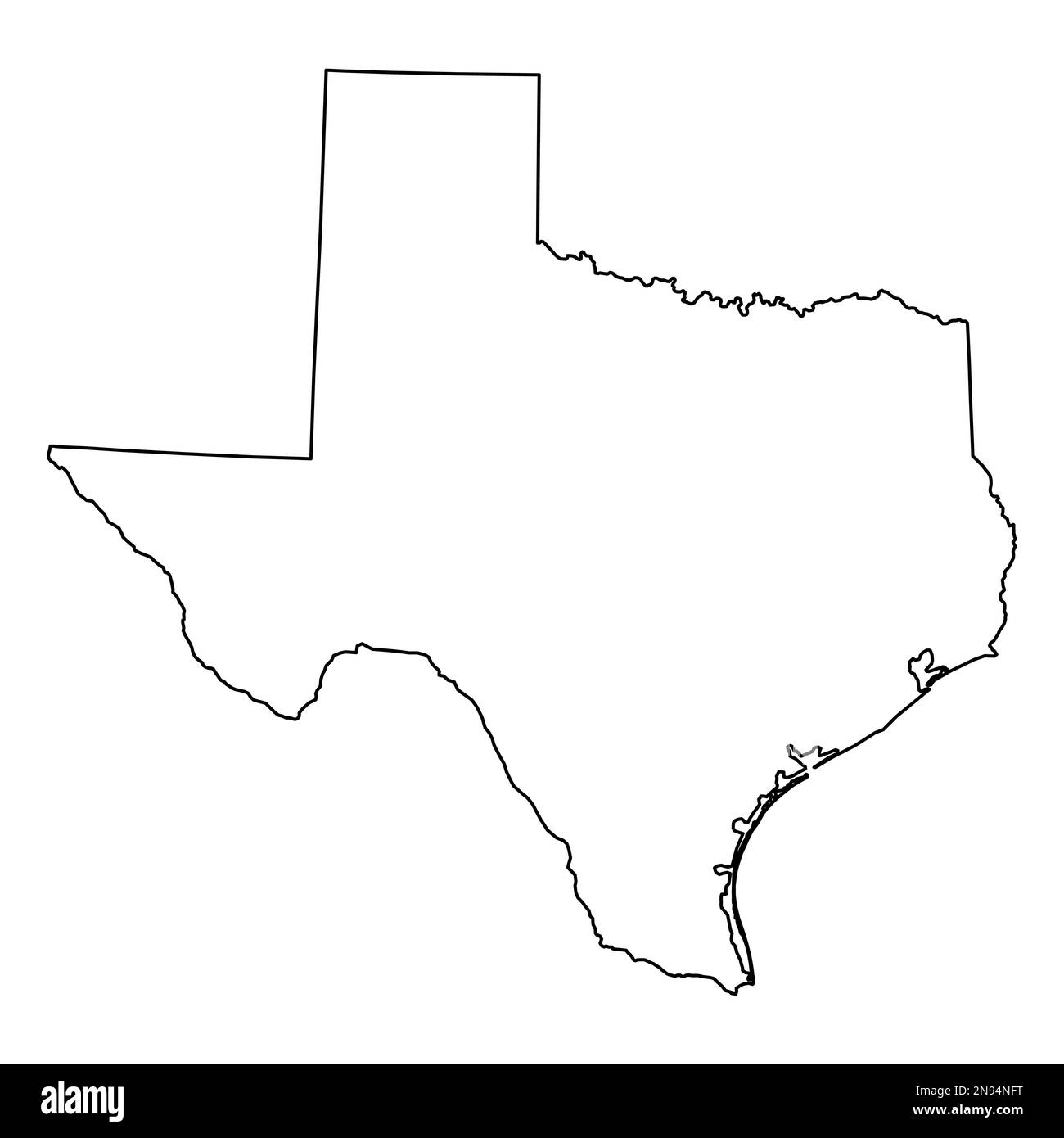 Texas map shape, united states of america. Flat concept icon symbol ...