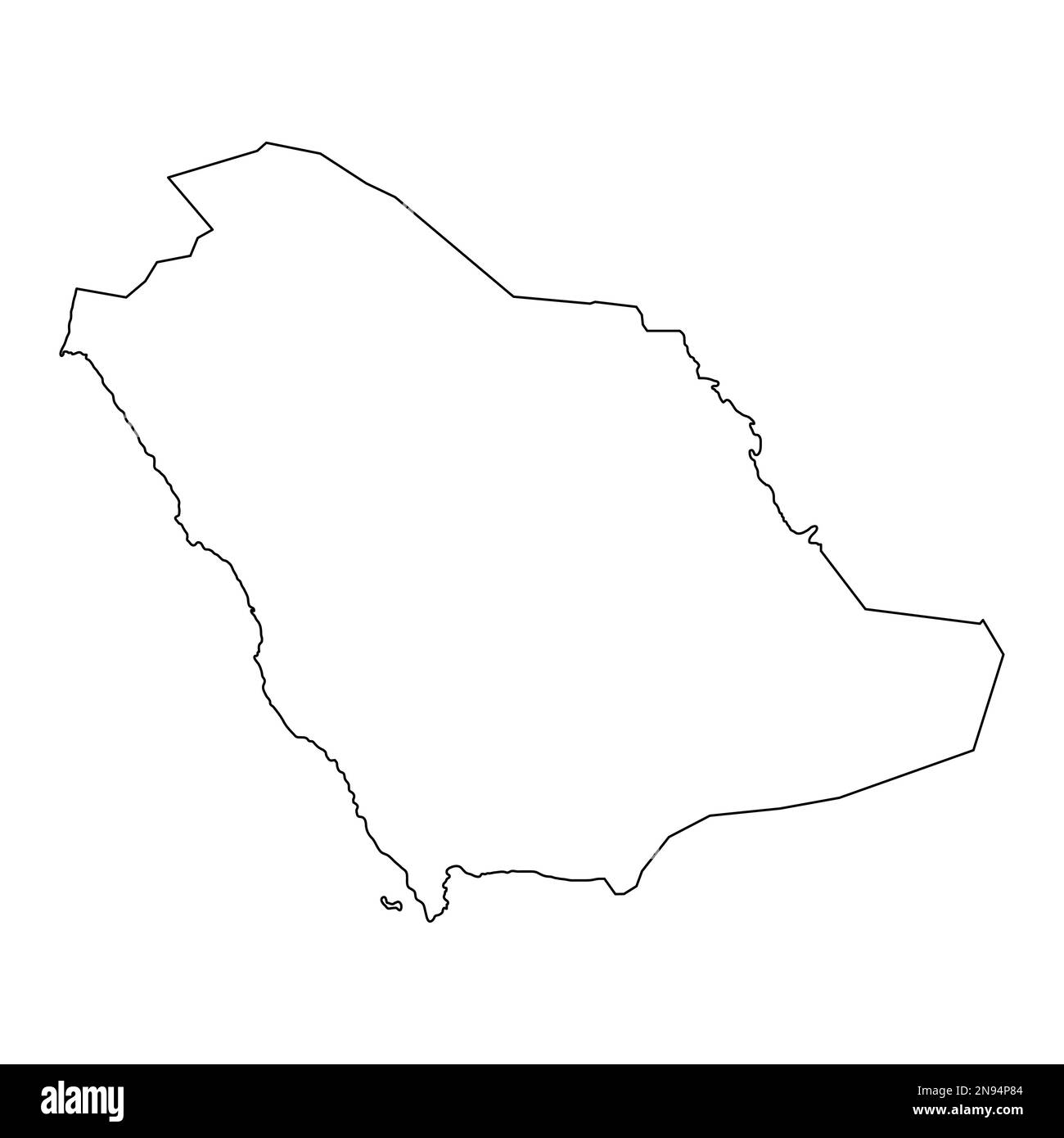 Saudi arabia high detailed map, geography graphic icon country, asia ...