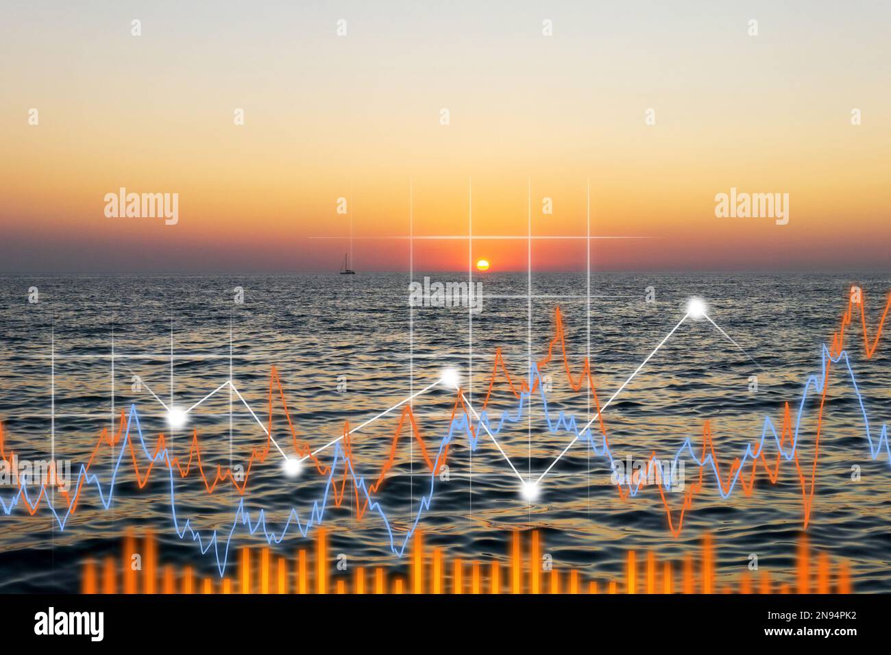 Growth of the index shown by the graph and chart in the tourist ...