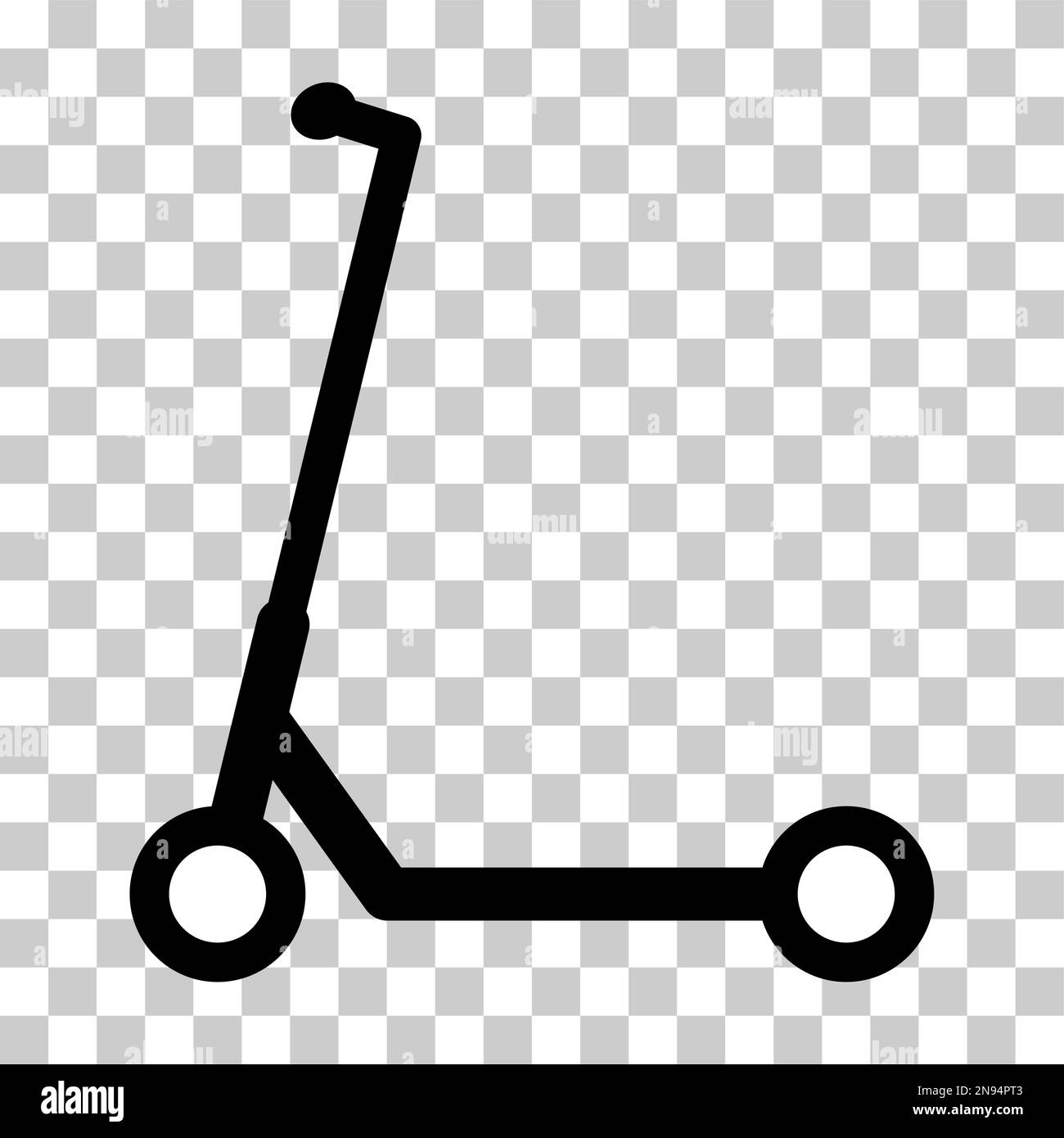 Electric scooter icon, urban flat eco friendly transport, vehicle ...