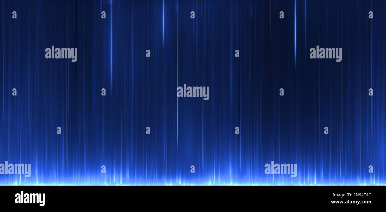 Blue vertical light trails with motion effect. 3d illustration Stock ...