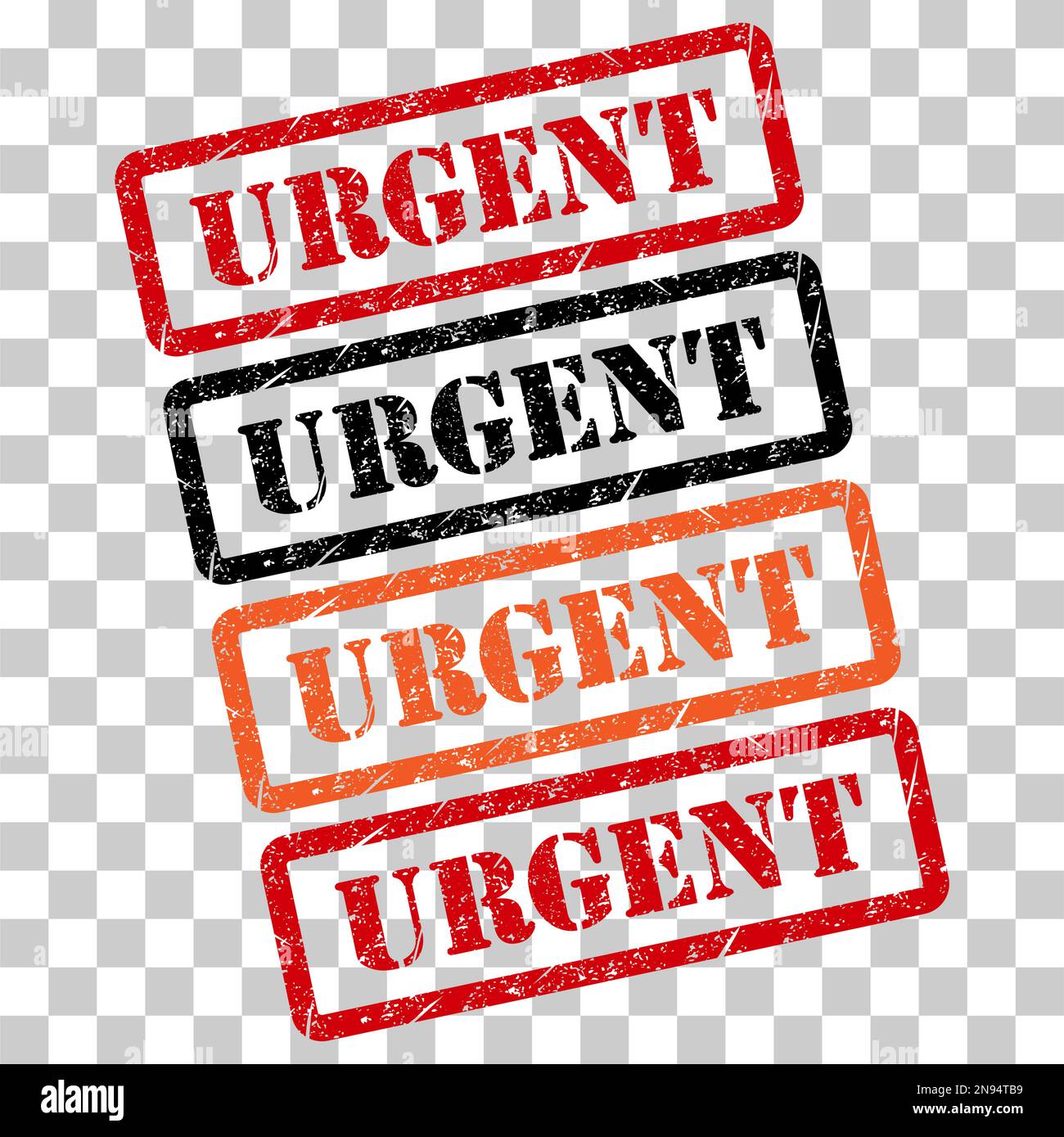 Set of Urgent stamp symbol, label sticker sign button, text banner ...