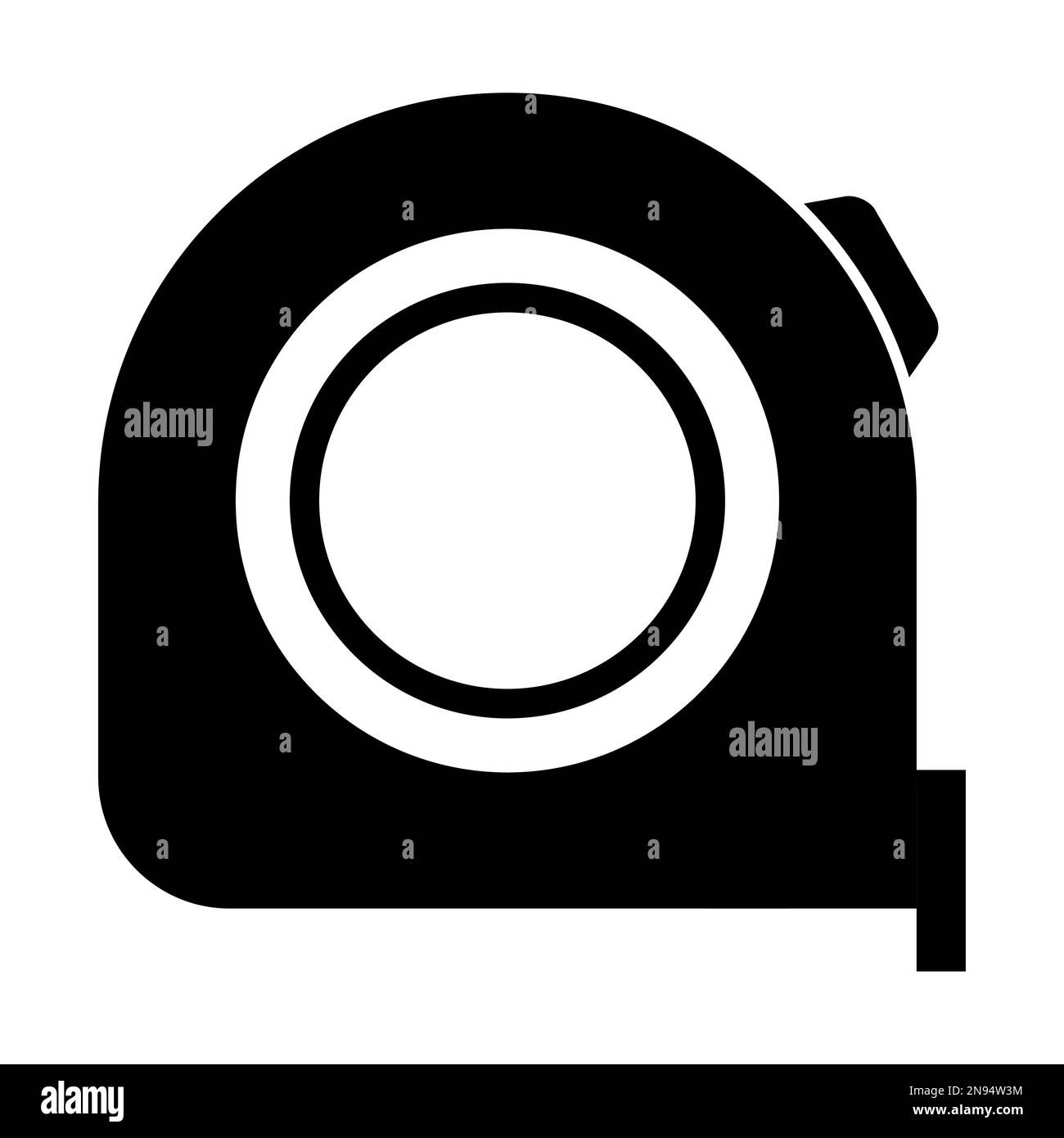Measurement Tape Icon Measure Tool Concept Design Symbol Instrument Flat Vector Illustration
