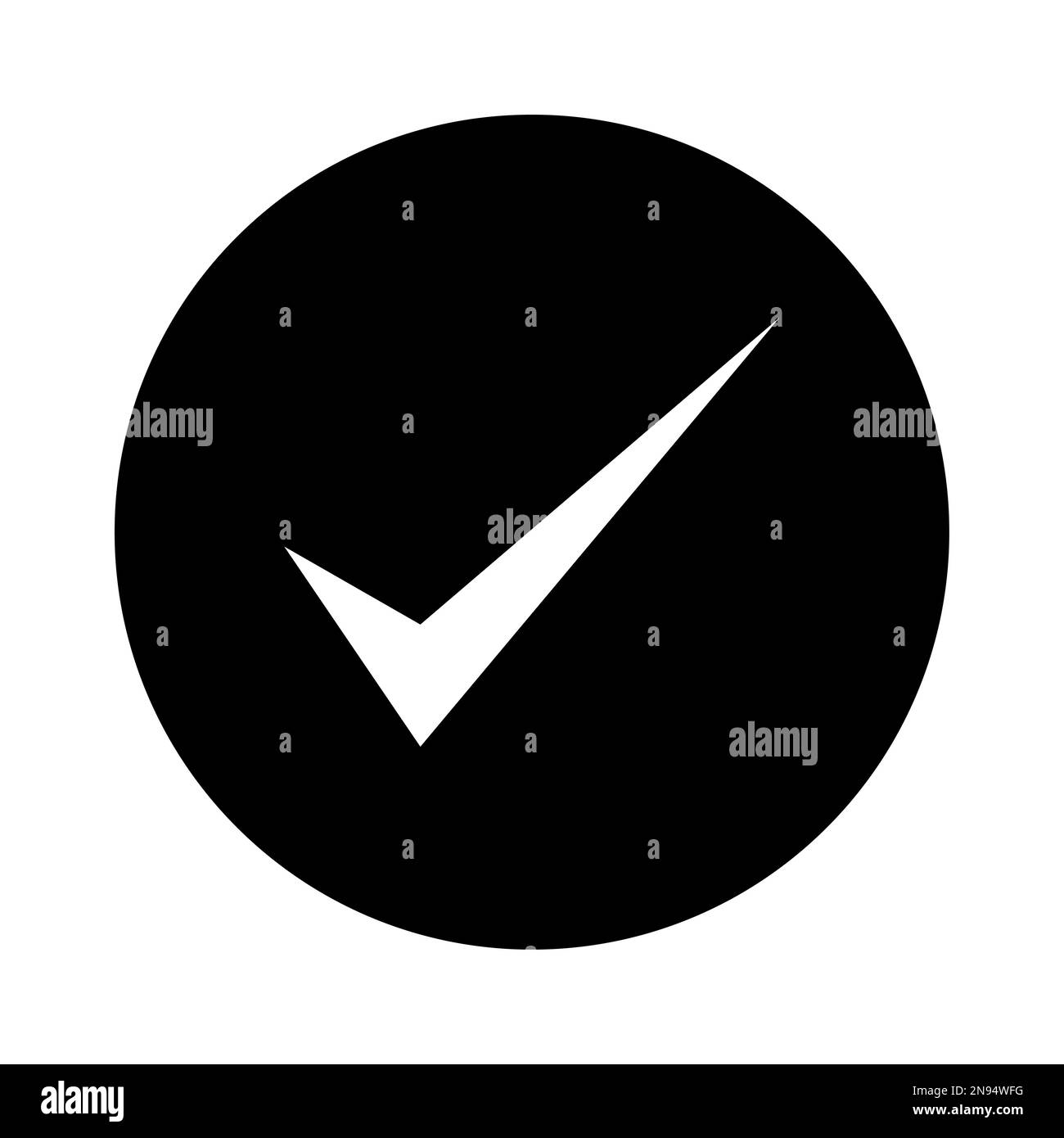 Check mark, tick icon, succes - yes vector illustration isolated on ...