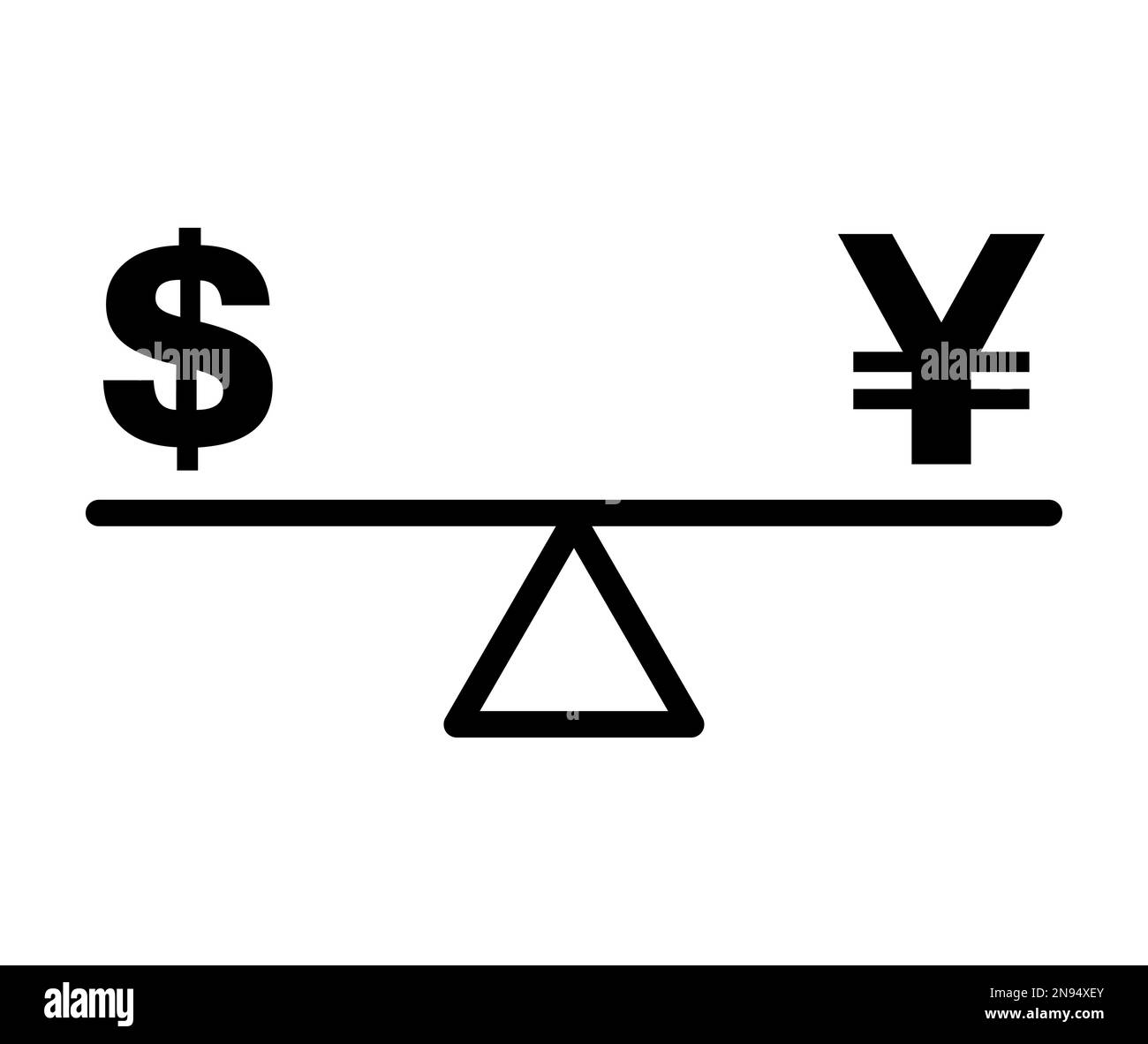 Balance dollar harmony justice vector icon isolated on background ...