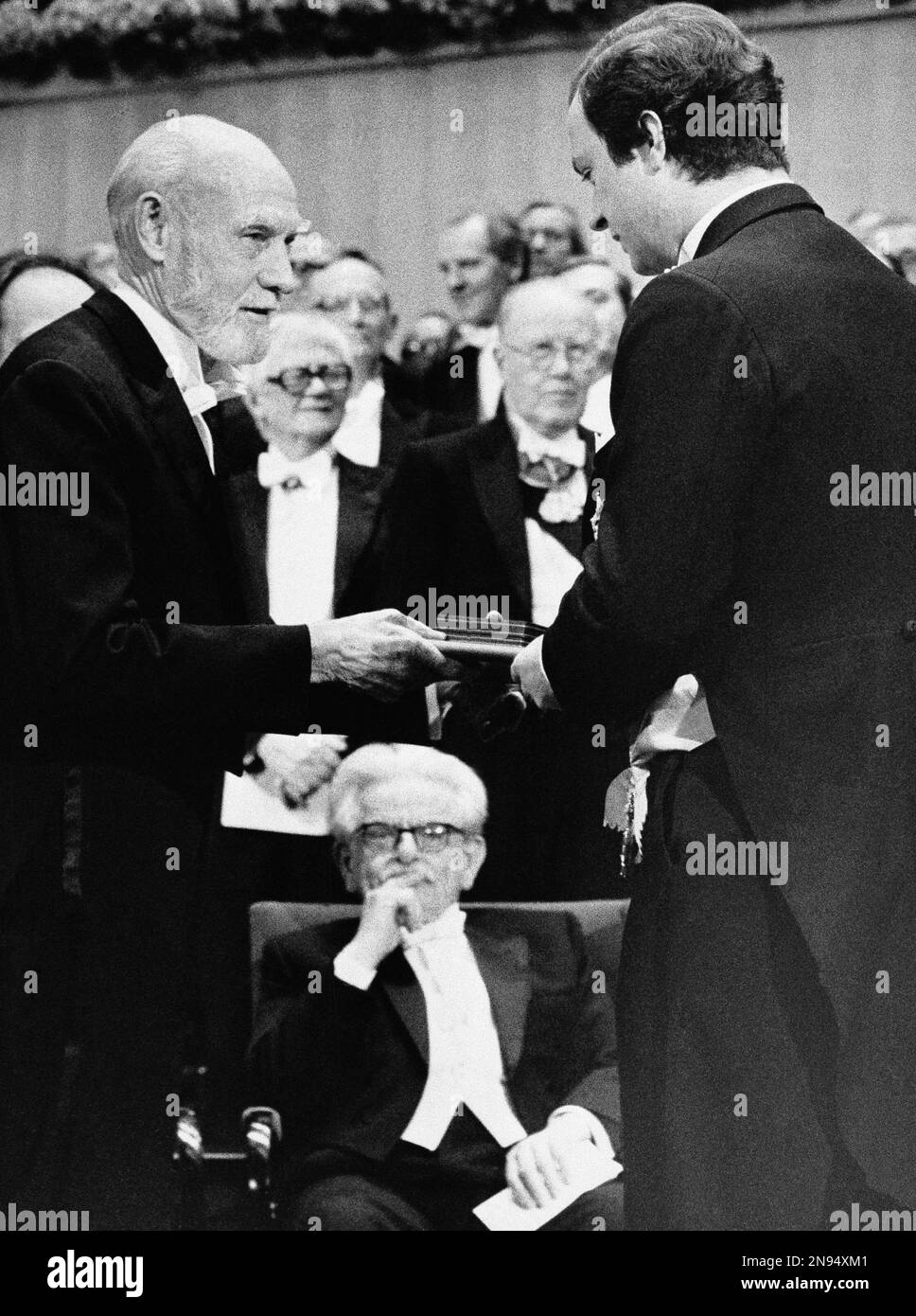 Dr. Roger Sperry, left, 68 year-old American of the California ...