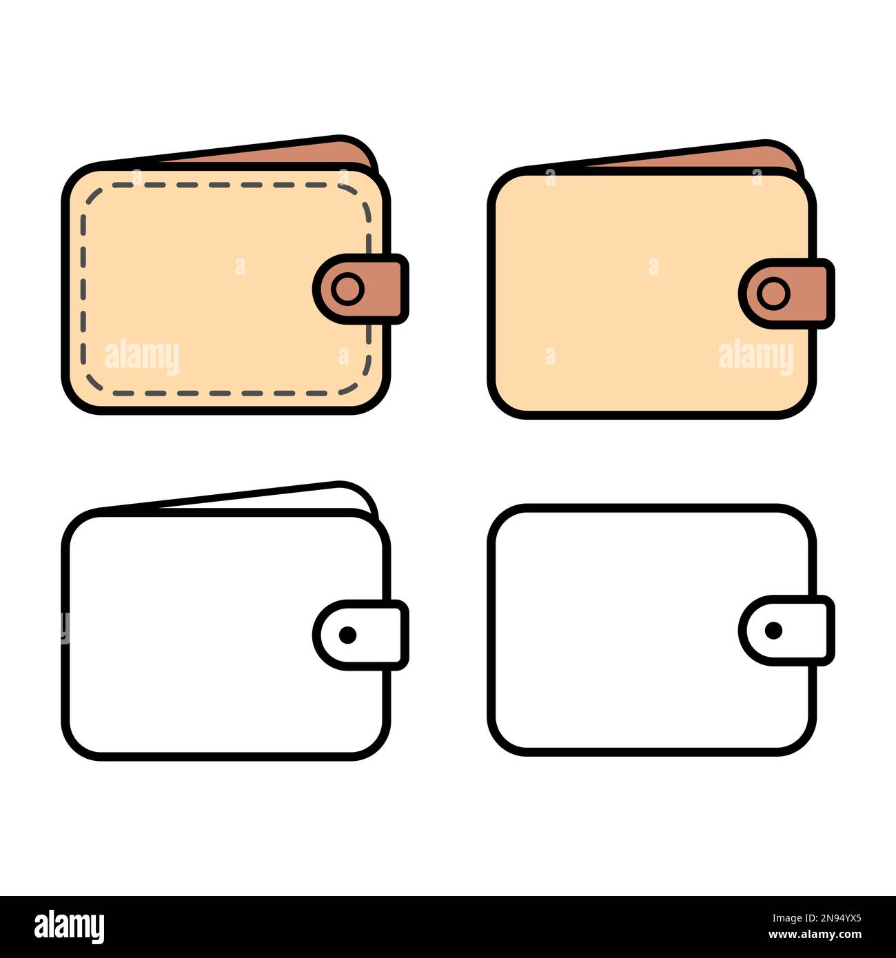 Empty wallet Stock Vector Images - Alamy