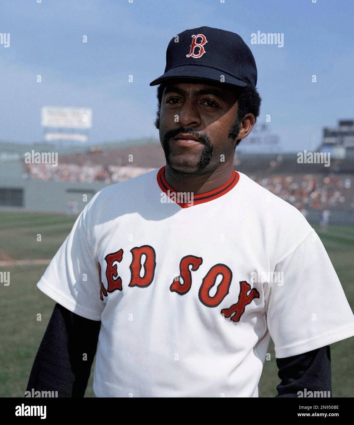 Boston Red Sox pitcher Luis Tiant is shown in 1972. (AP Photo/WCC Stock ...