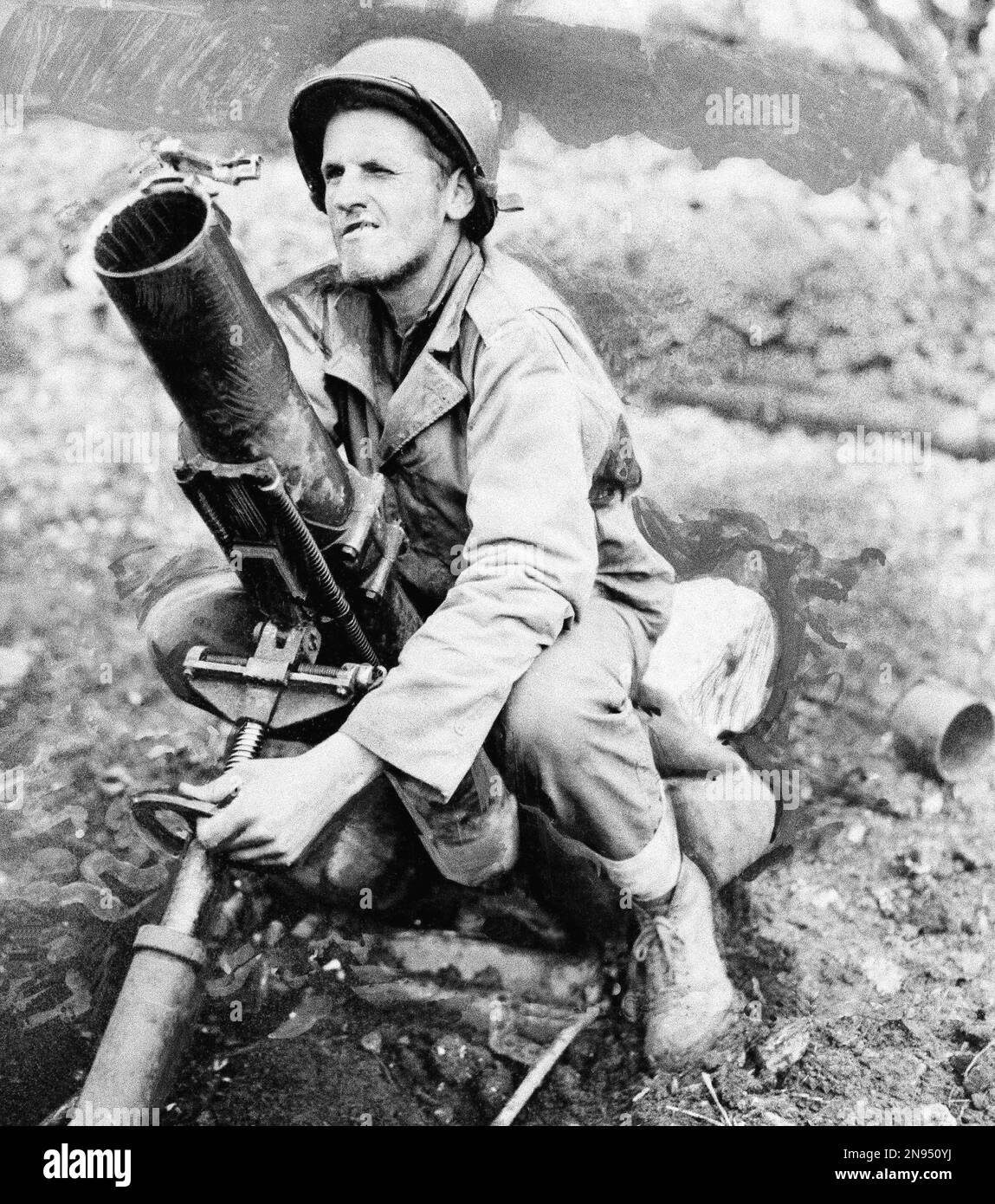 Robert J. Fredericks of Irvington, N.J. 84th chemical mortar battalion ...