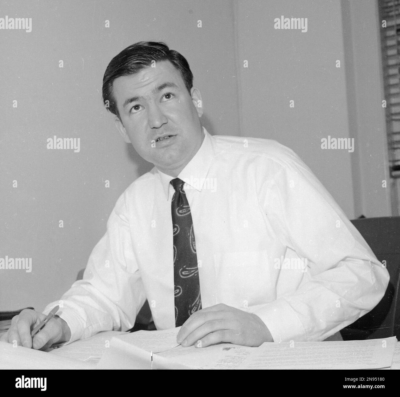 Patrick Buchanan, adviser to Richard Nixon, shown at Nixon's New York ...