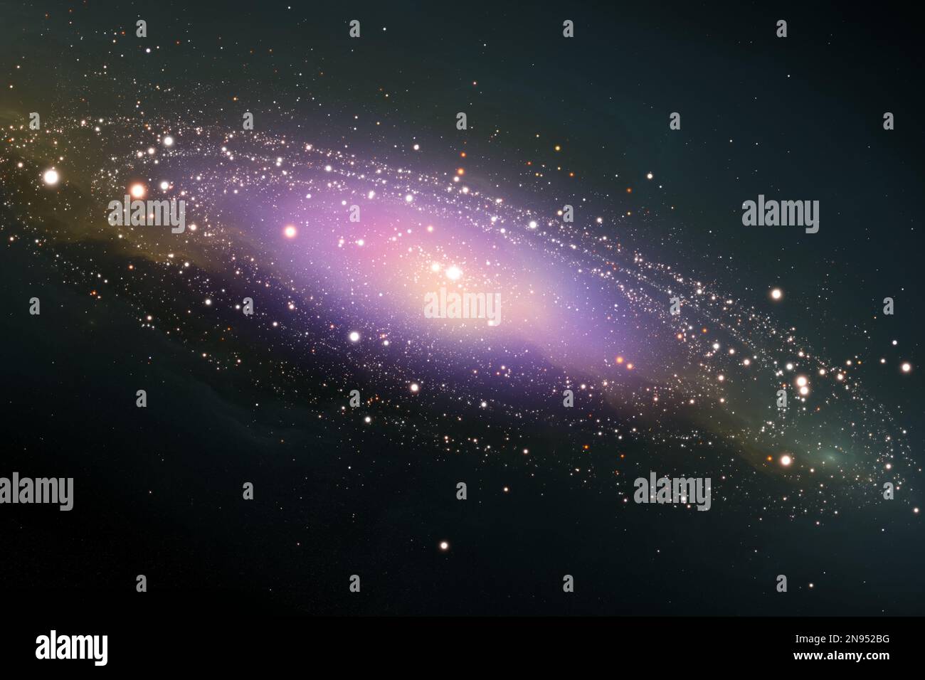 Space background with very old galaxy, 3D illustration Stock Photo - Alamy