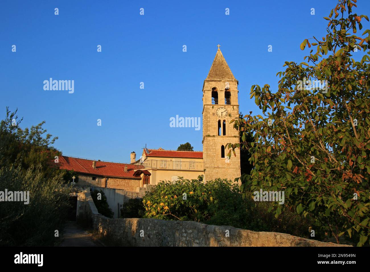 Monastery of St Jerome in Vis Town on Vis Island, Croatia Stock Photo ...