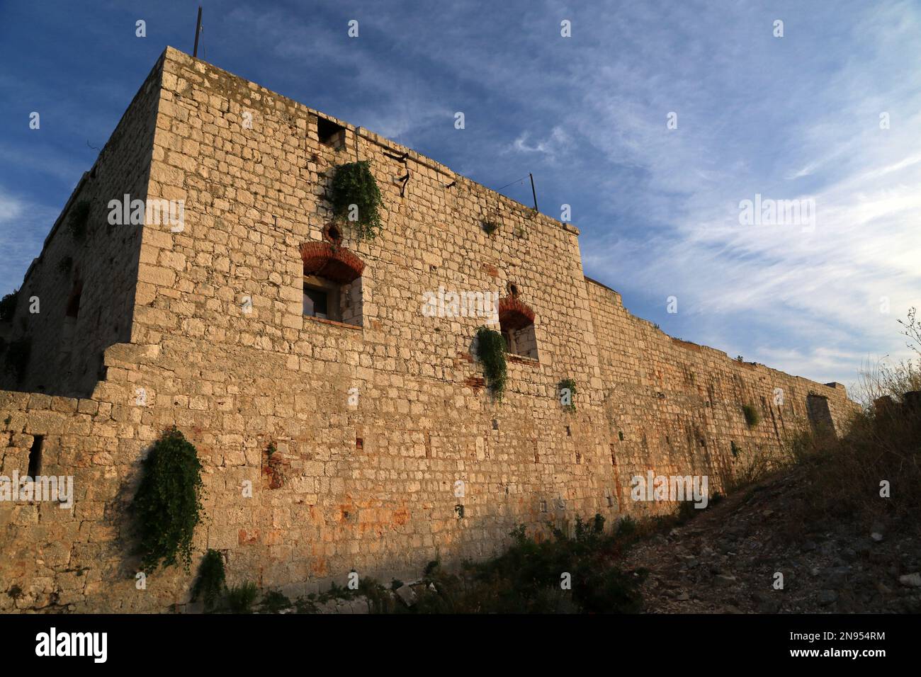 Fort George was built by the British, Vis island, Croatia Stock Photo ...