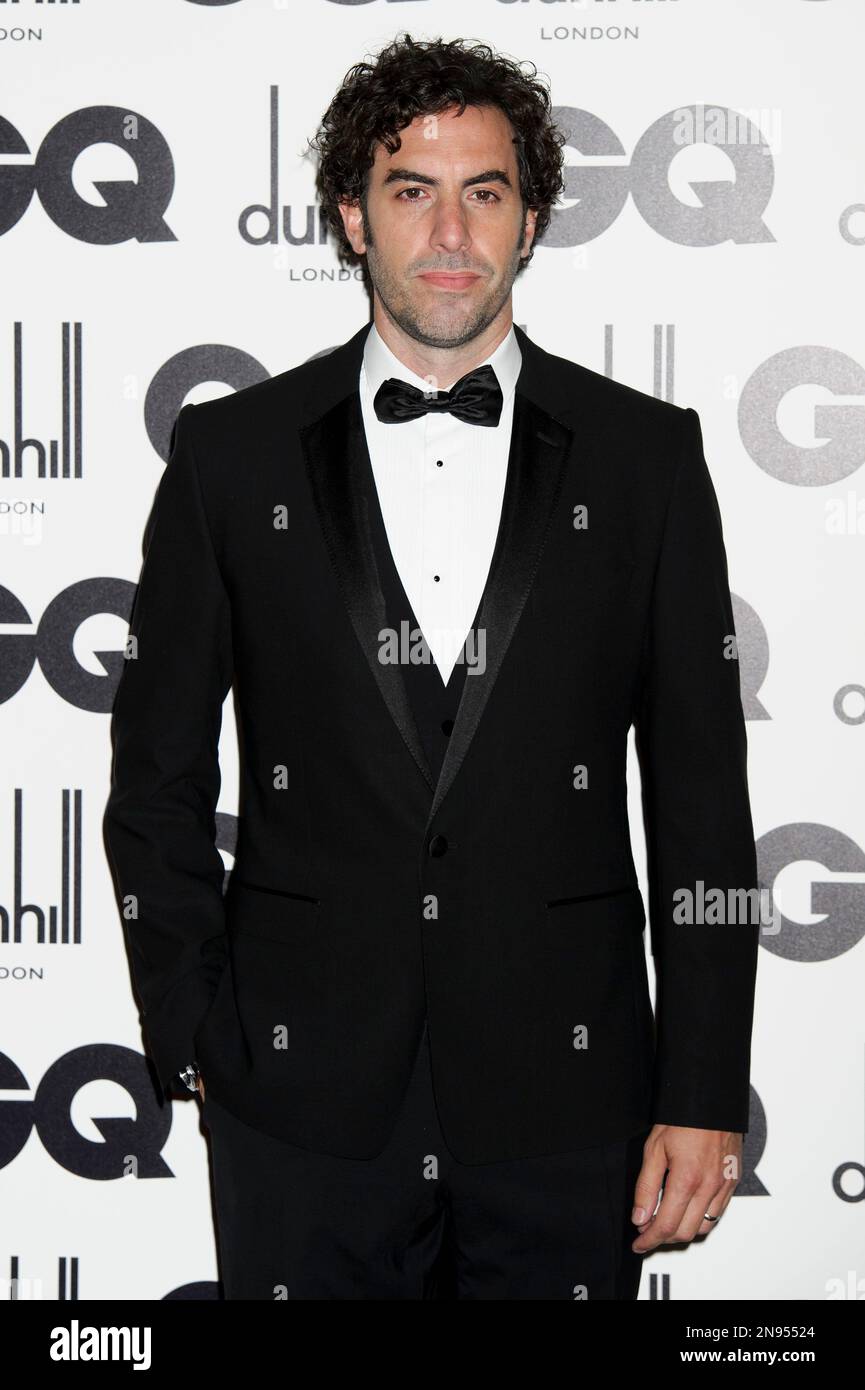 British actor Sacha Baron Cohen arrives for the GQ Men of the Year ...
