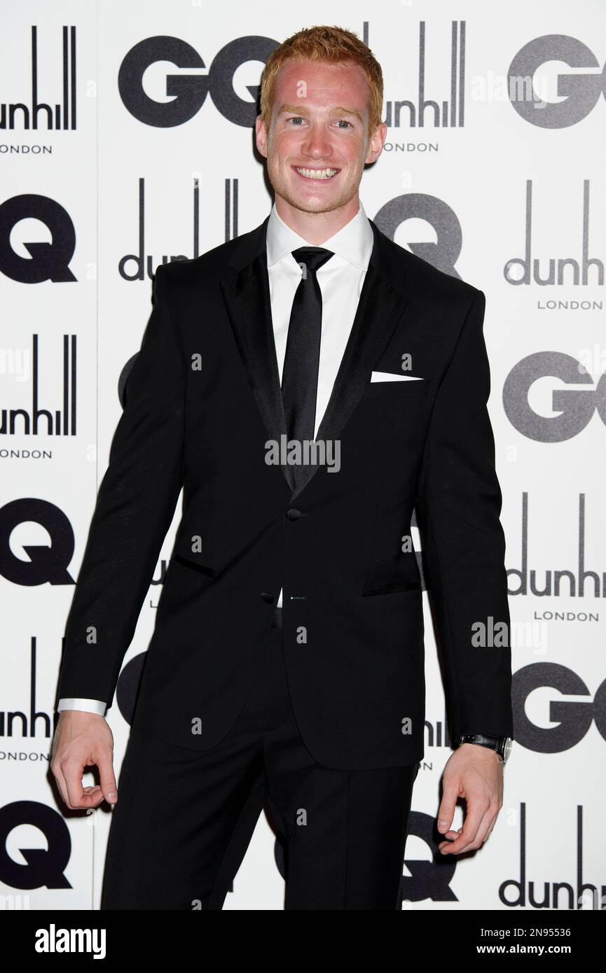 British athelete Greg Rutherford arrives for the GQ Men of the Year ...
