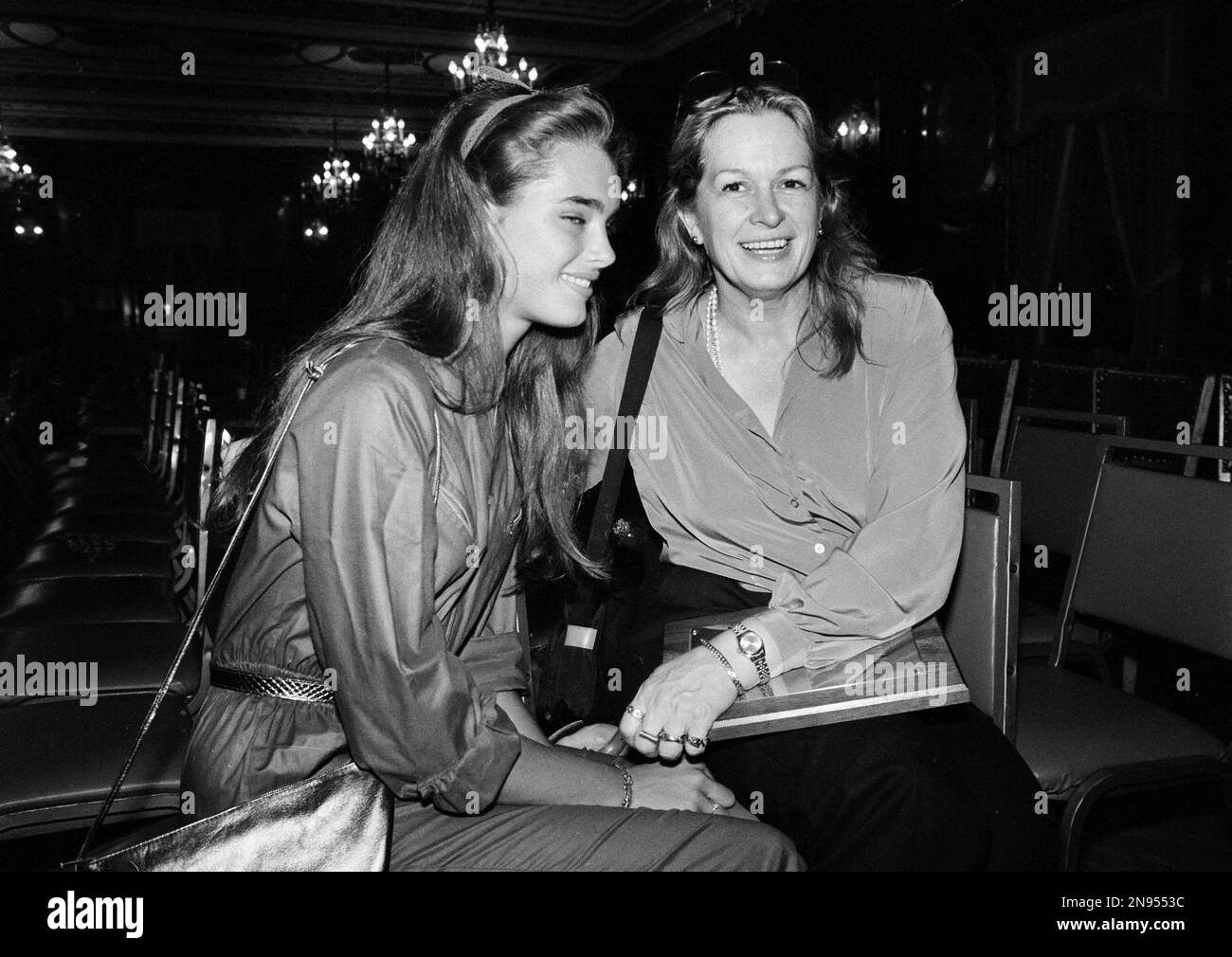 Actress/model Brooke Shields is shown with her mom, Teri Shields, 1980 ...