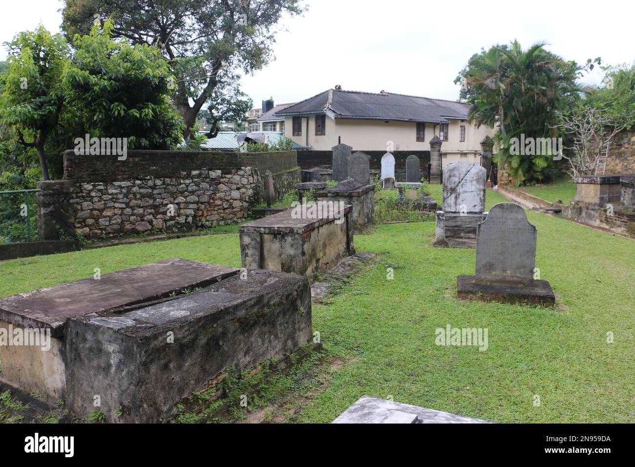 British Garrison Cemetery / Kandy Garrison Cemetery Stock Photo - Alamy