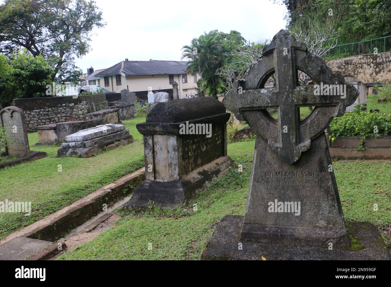 British Garrison Cemetery / Kandy Garrison Cemetery Stock Photo - Alamy